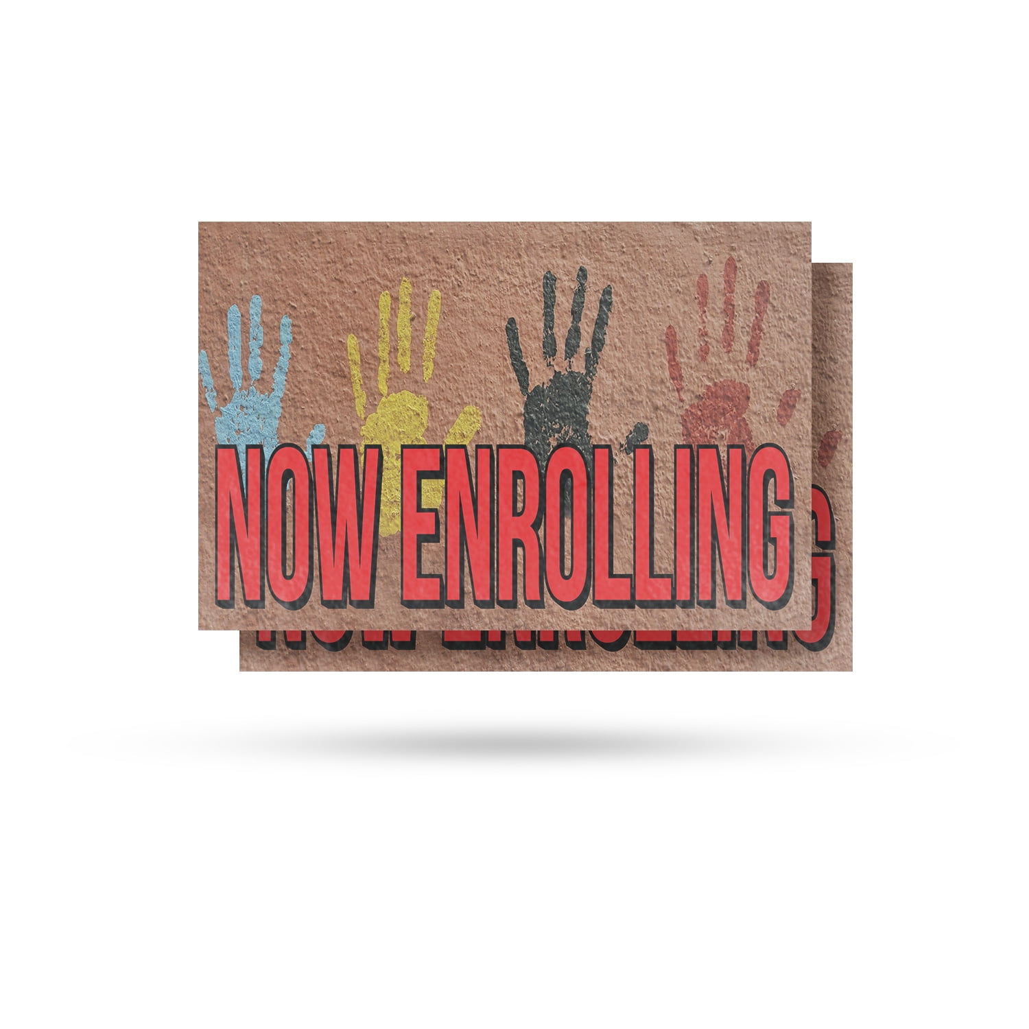 Now Enrolling Vinyl Decal 2 Pack of 18 Inch x 24 Inch Weatherproof ...