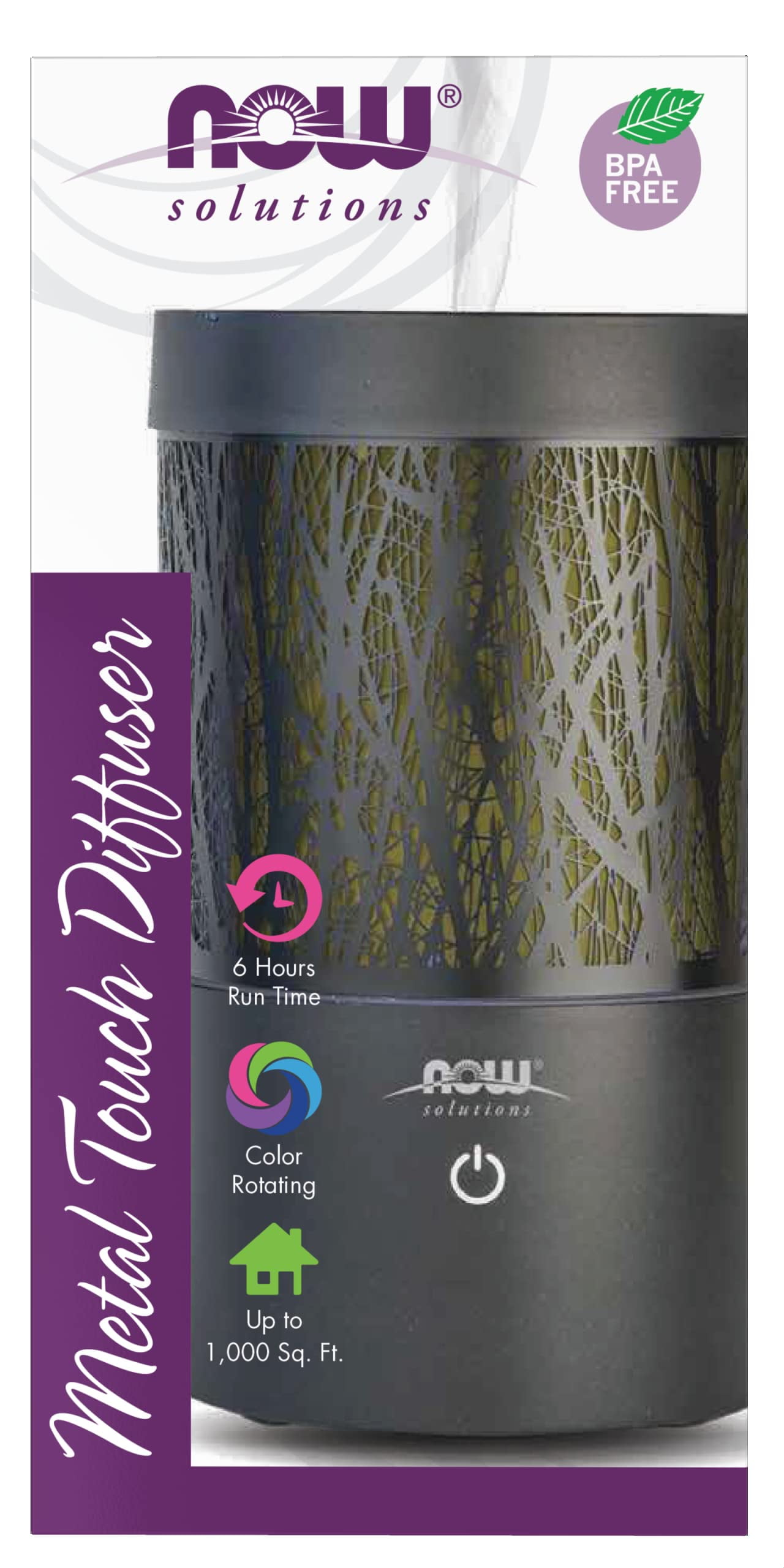 Now Essential Oils, Metal Touch Ultrasonic Aromatherapy Oil Diffuser ... Now Essential Oils, Metal Touch Ultrasonic Aromatherapy Oil Diffuser ...