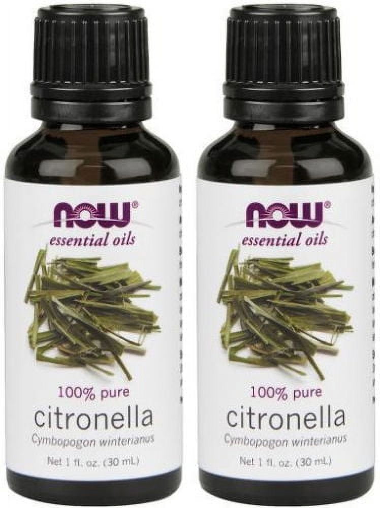 NOW, 100% Pure Citronella Oil, 1 fl oz, Pack of 2, Freshening and ...