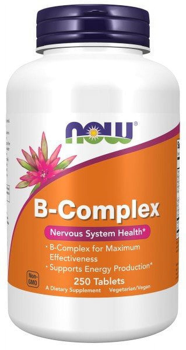 NOW FOODS Vitamin B Complex 250 Tablets - Walmart.com