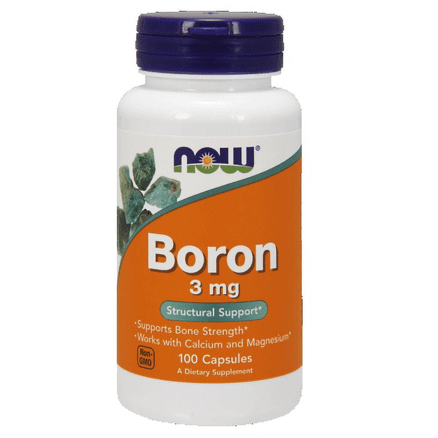 Now Foods BORON 3mg 100 CAPS 2 packs - Walmart.com