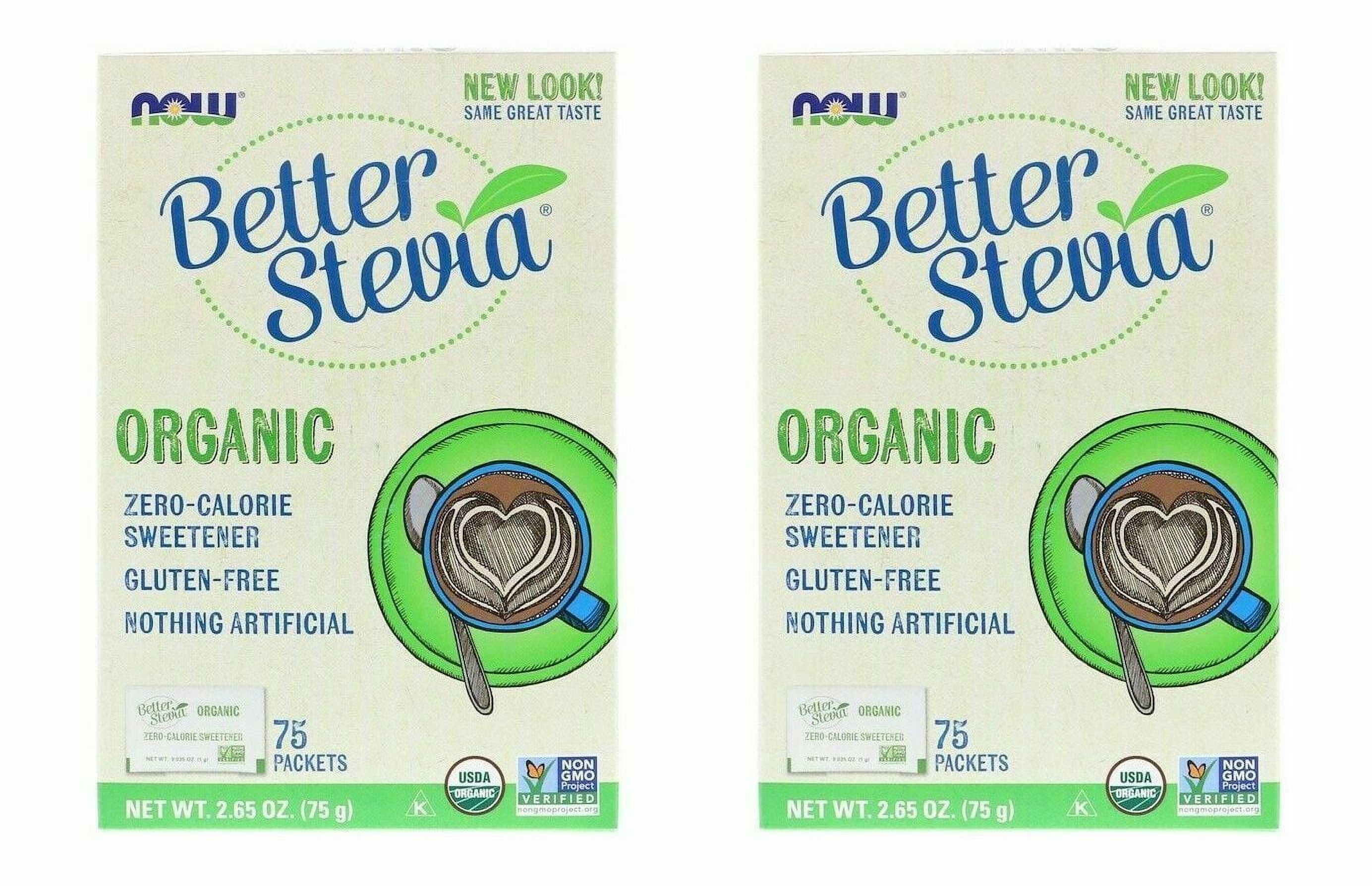Now Foods - Better Stevia - Zero Calorie Sweetener, 75 Packets - 2 ...