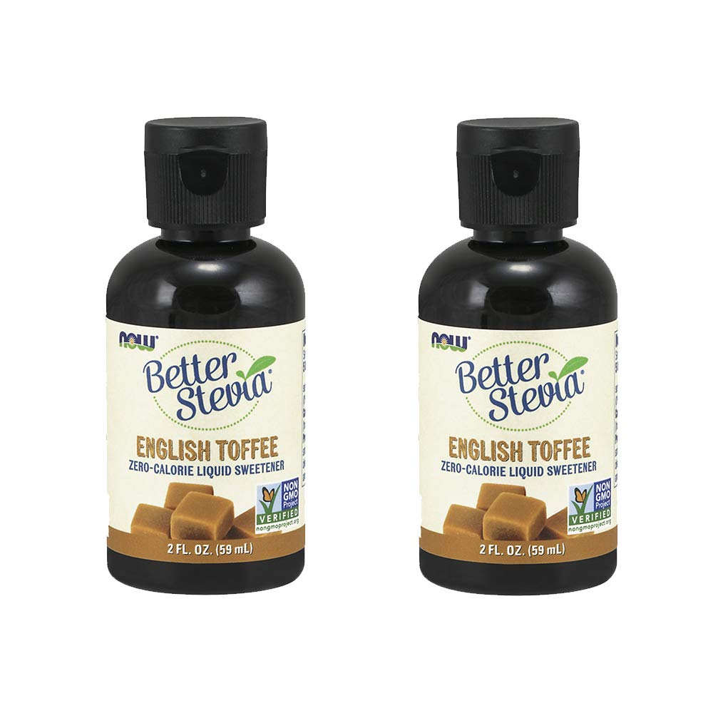 Now Foods Betterstevia Liquid, English Toffee, 2 Fluid Ounce (2 Pack ...