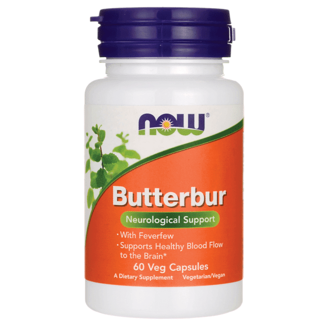 Now Foods, Butterbur Herbal Extract, 60 Veg Capsules for Neurological ...