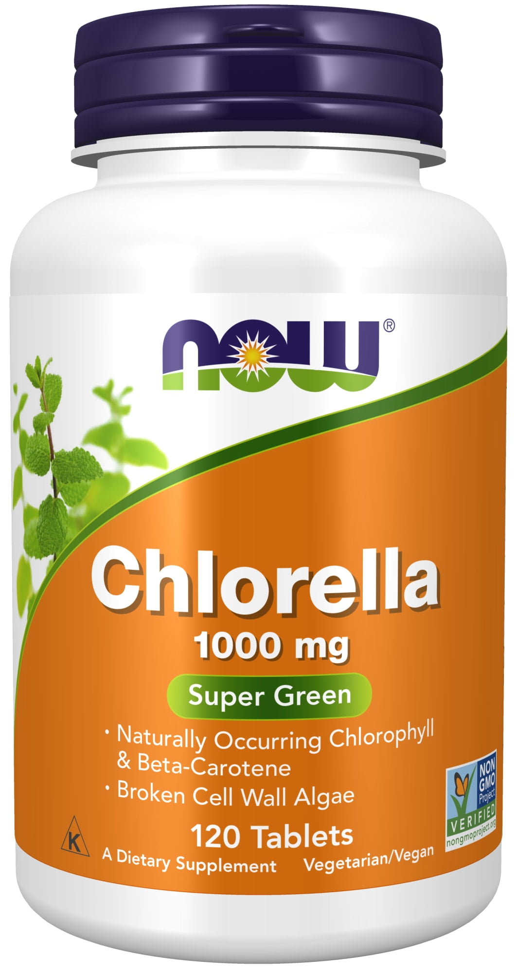 NOW Supplements, Chlorella 1000 mg with naturally occurring Chlorophyll ...