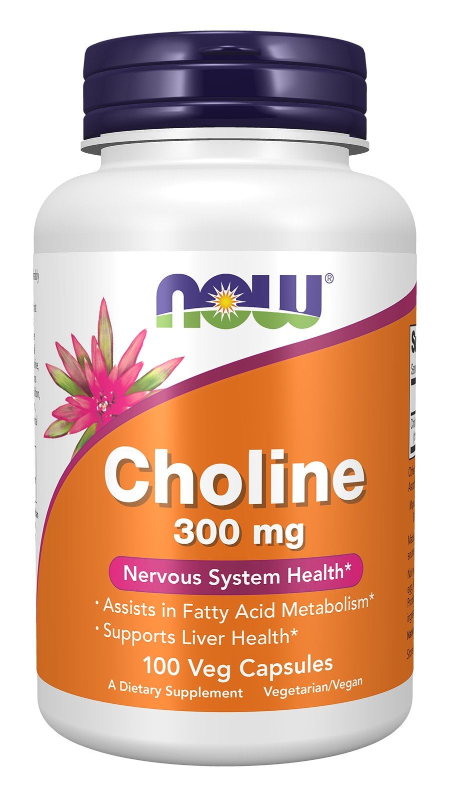 Now Foods Choline-300 mg 100 Vegetarian Capsules - Walmart.com