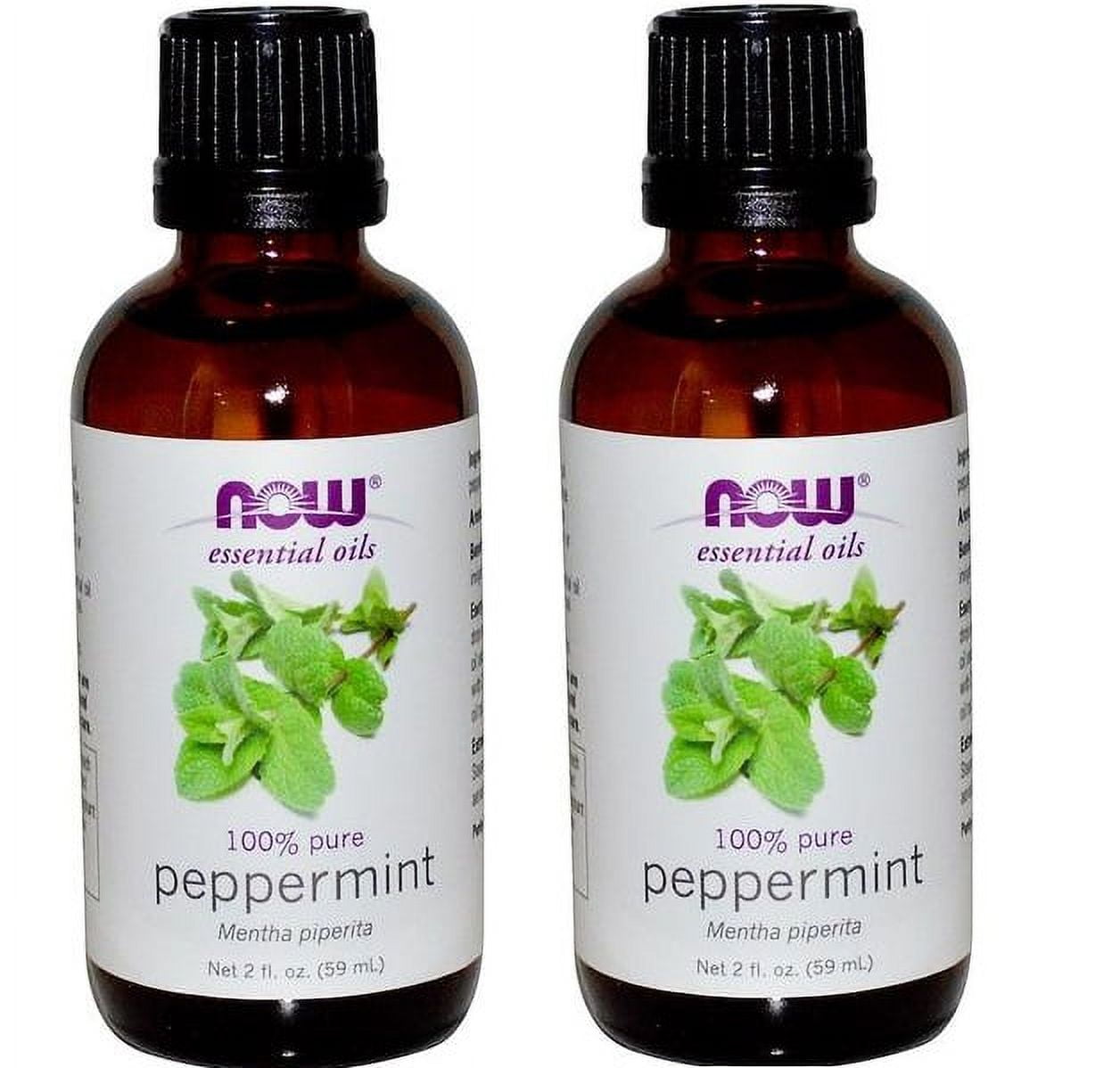 Now Foods - Essential Oils, Peppermint, 2 fl oz (59 ml) 2 Packs ...