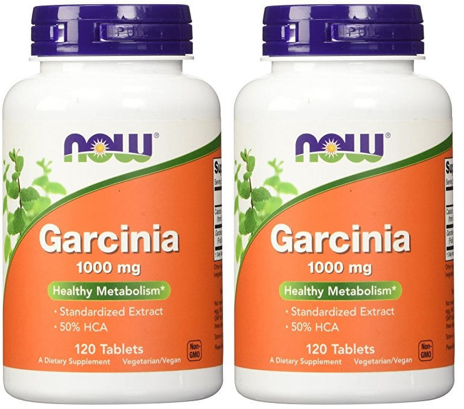 Now Foods - Garcinia 1000 mg 120 Tablets (Pack of 2) - Walmart.com