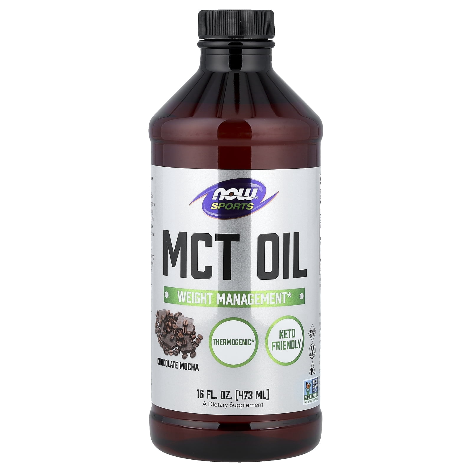 Now Foods MCT Oil, Chocolate Mocha 16 fl oz Liquid - Walmart.com