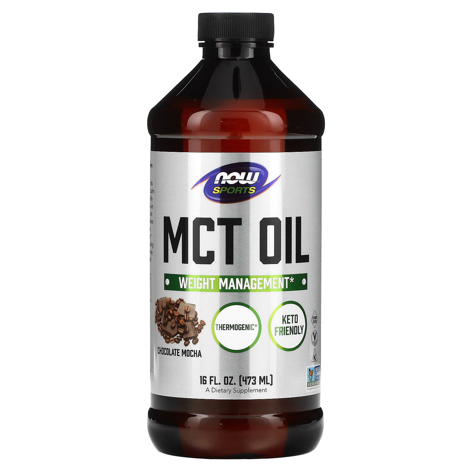 Now Foods MCT Oil, Chocolate Mocha 16 fl oz Liquid - Walmart.com