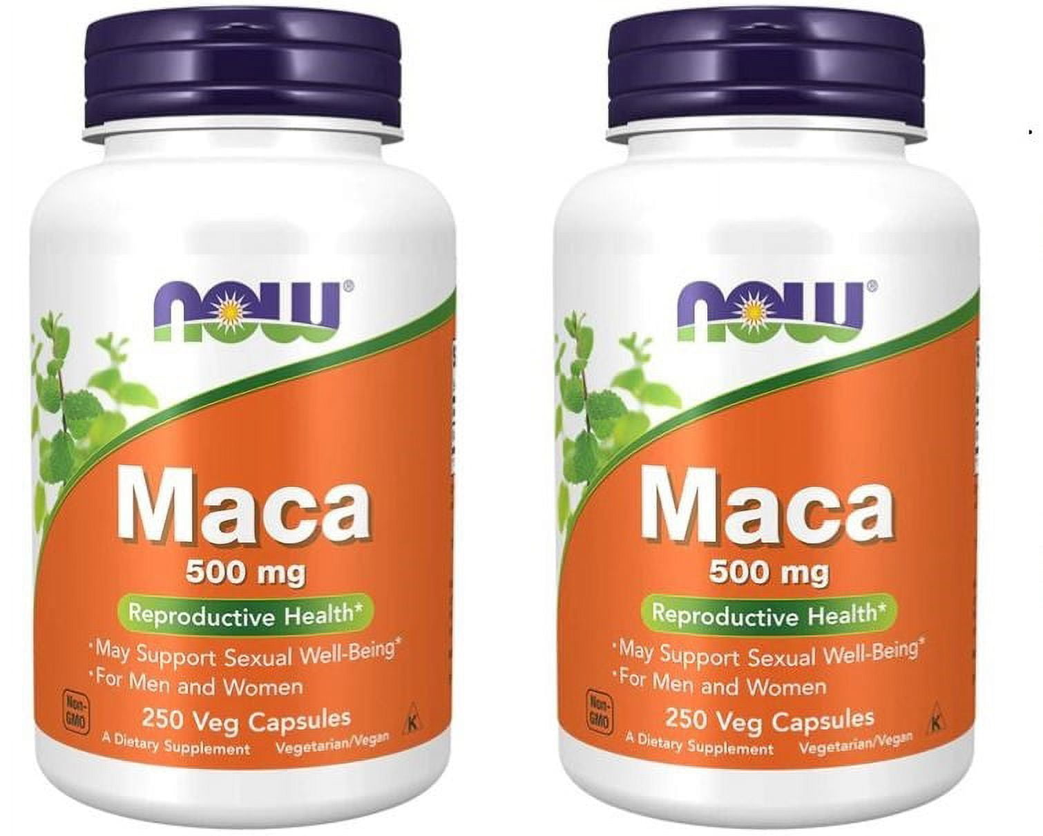 Now Foods Maca, 500 mg, 250 Veg Capsules 2 Packs - Walmart.com