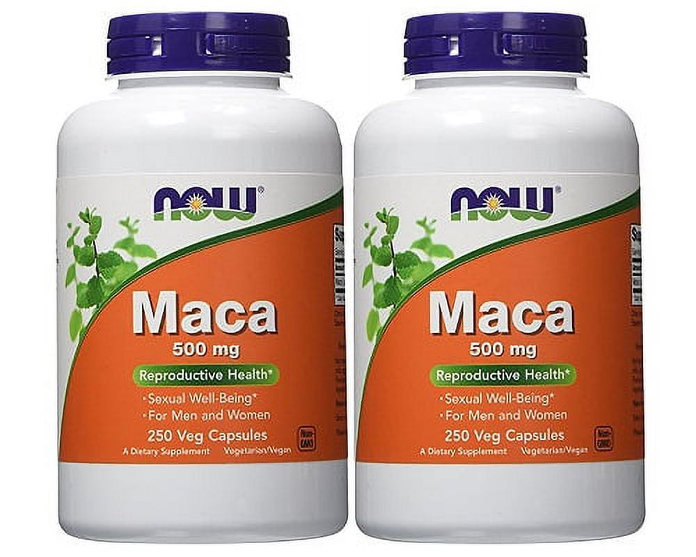 Now Foods - Maca 500 mg 250 Veg Capsules (Pack of 2) - Walmart.com