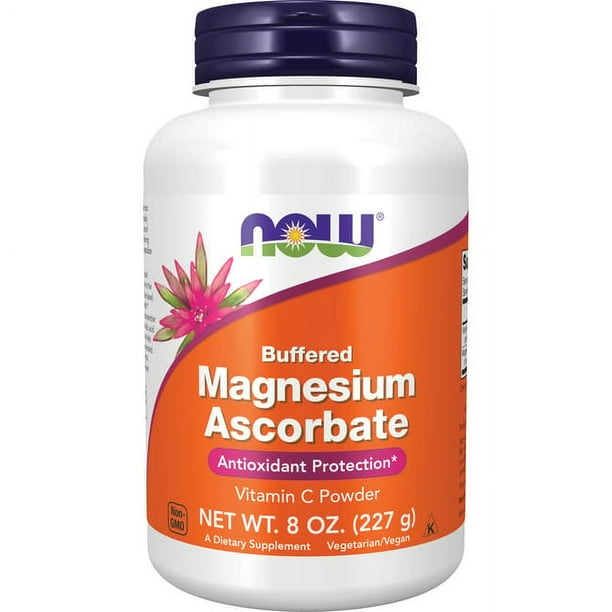 NOW Foods Buffered Magnesium Ascorbate 8 oz Pwdr - Walmart Business ...