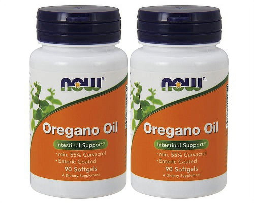 NOW Foods, Oregano Oil, 90 Capsules, Enteric Coated Softgels Pack of 2 ...