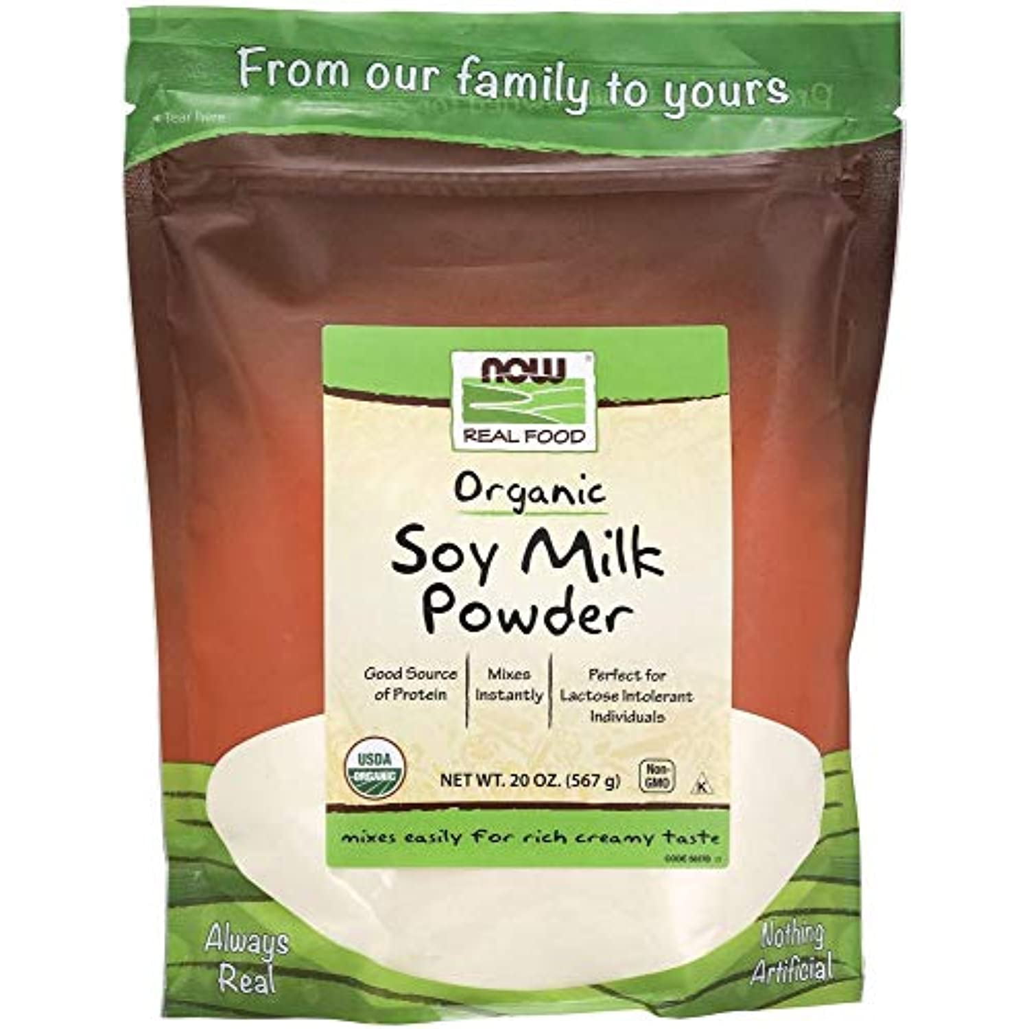 Now Foods Organic Soy Milk Powder, 20 Oz - Walmart.com