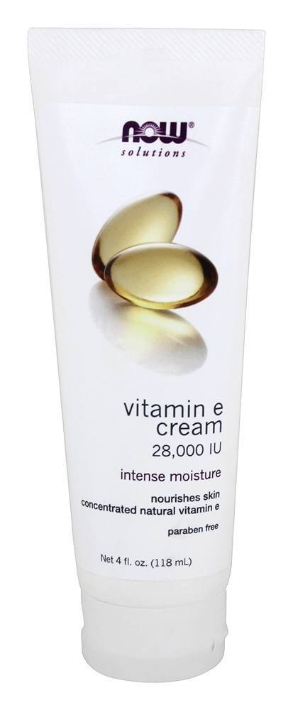Now Foods Solutions Vitamin E Cream 28,000 IU 118 ml, 4 fl oz-2 Pack ...