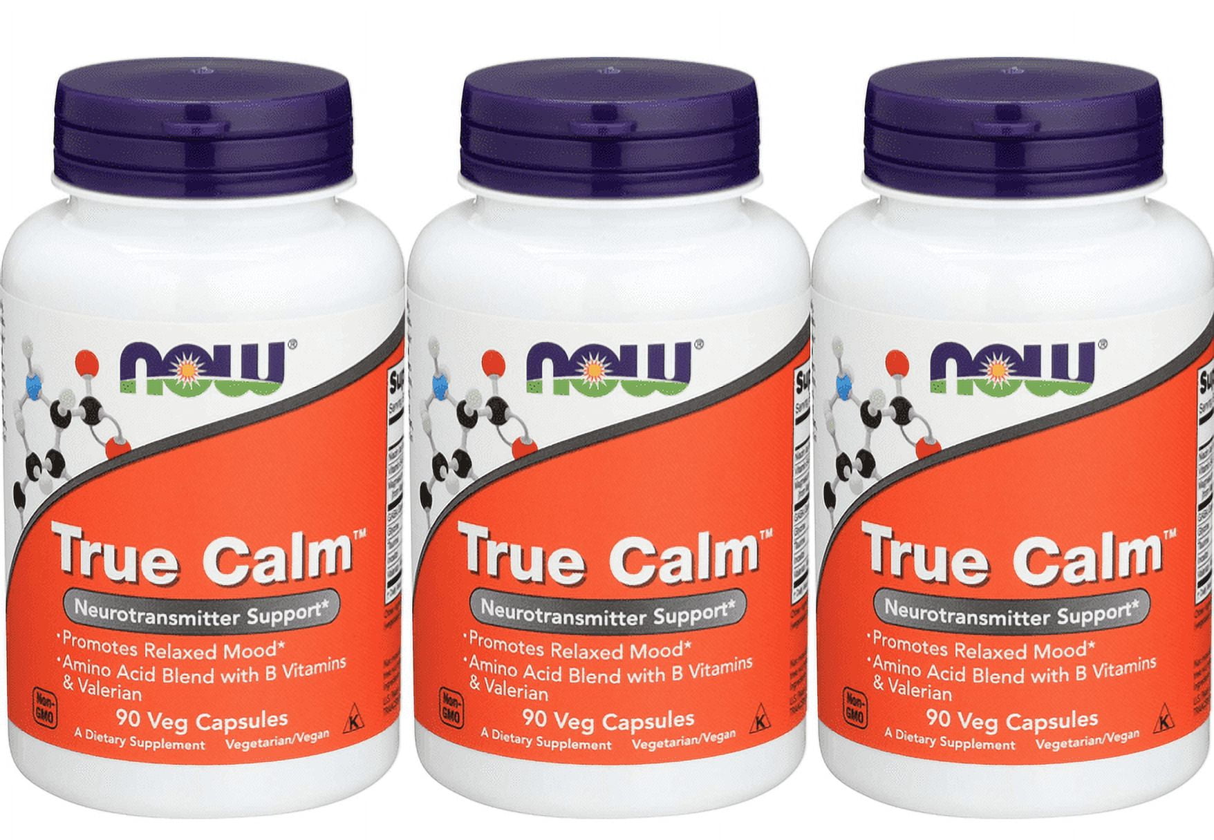 Now Foods - True Calm, 90 Veggie Caps - 3 Packs - Walmart.com