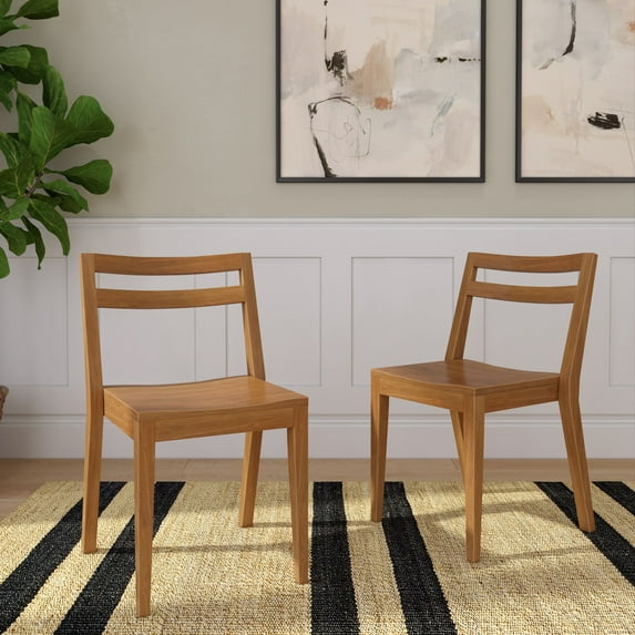 Now Furniture Dining Chairs Set of 2, Solid Wood Modern Kitchen Chair ...