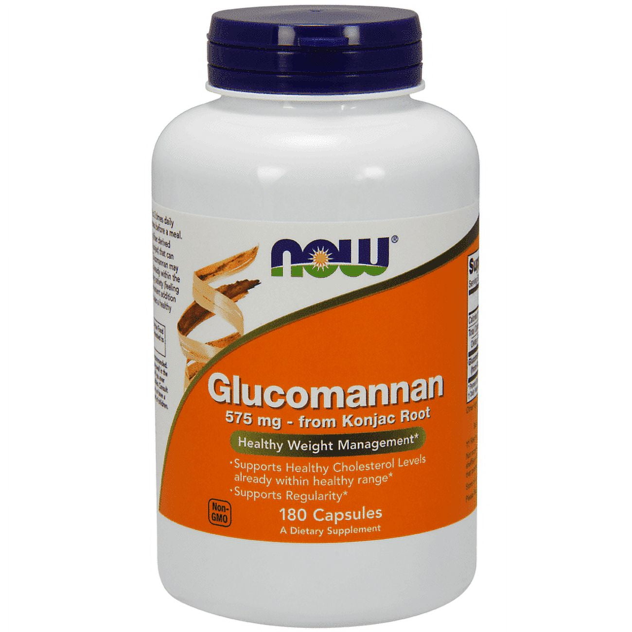 Now Supplements Natural Glucomannan 180 Capsules for Healthy Weight ...