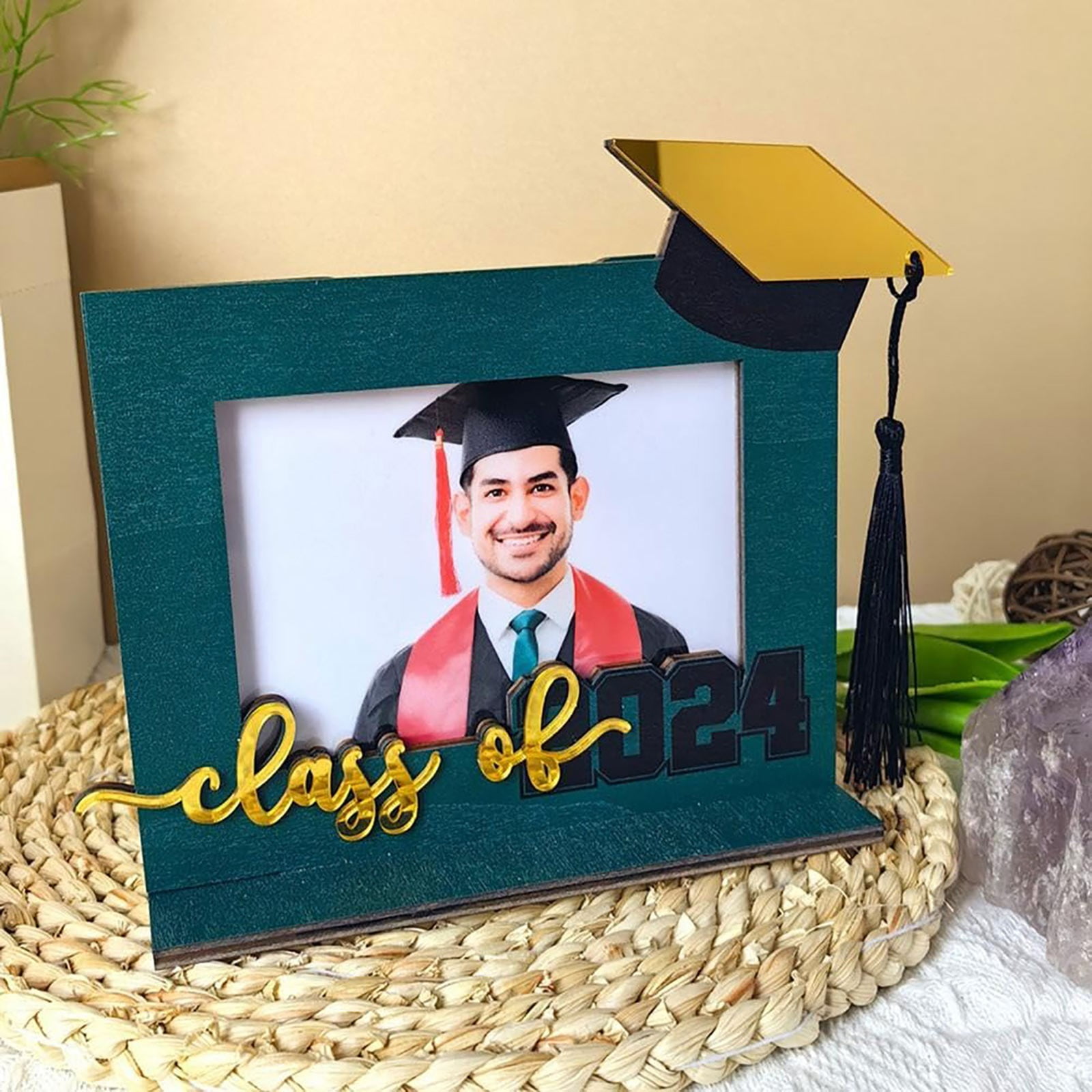 Then and Now Graduation Picture Frame - Class of 2024 Graduation ...