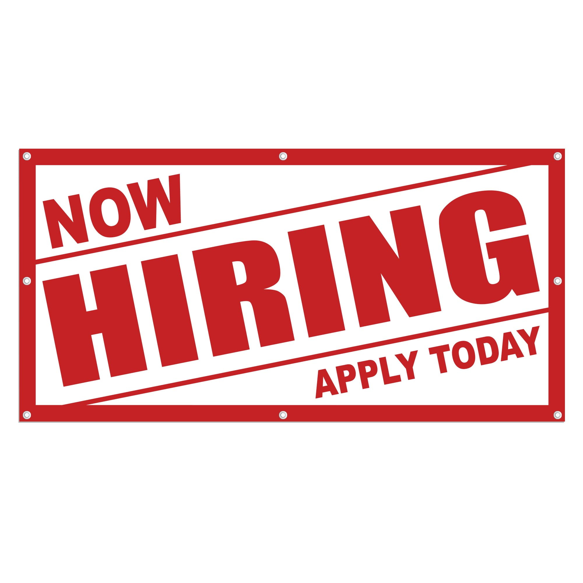 Now Hiring 13 oz Heavy Duty Vinyl Banner Indoor/Outdoor Help Wanted ...
