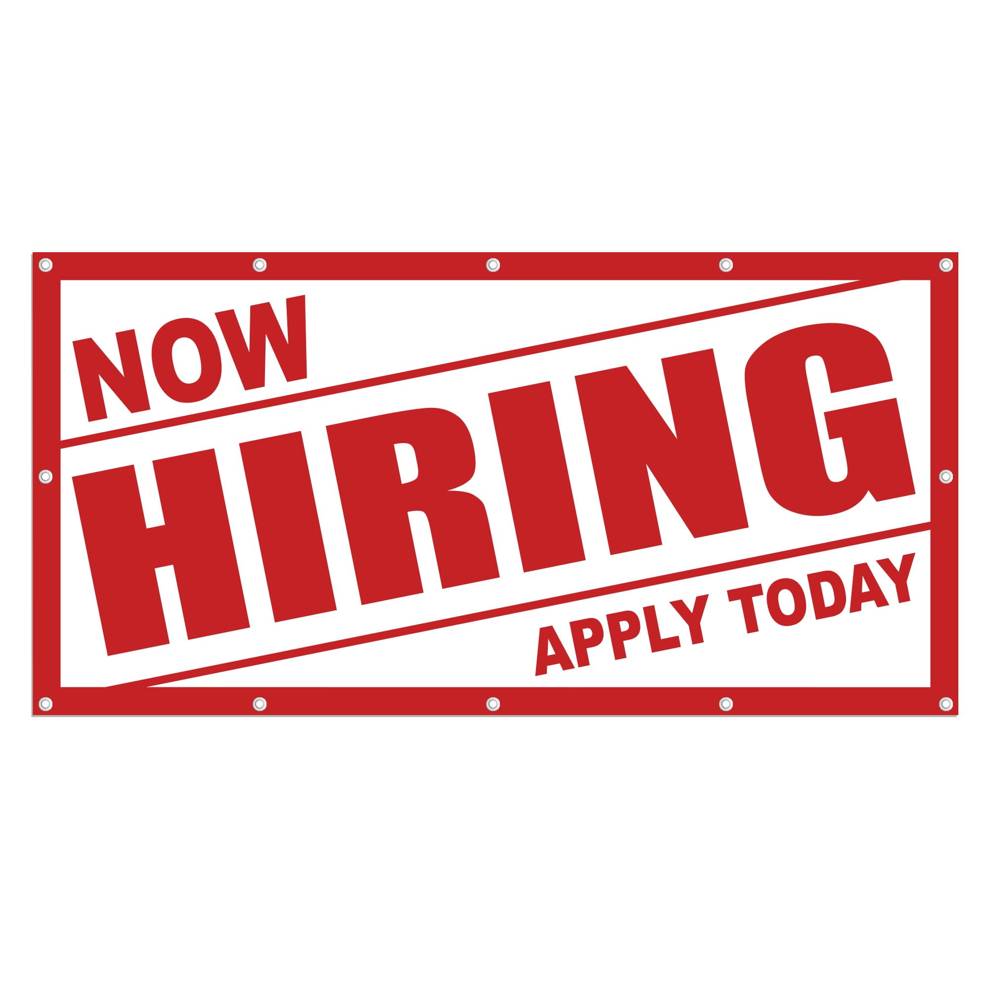 Now Hiring 13 oz Heavy Duty Vinyl Banner Indoor/Outdoor Help Wanted ...