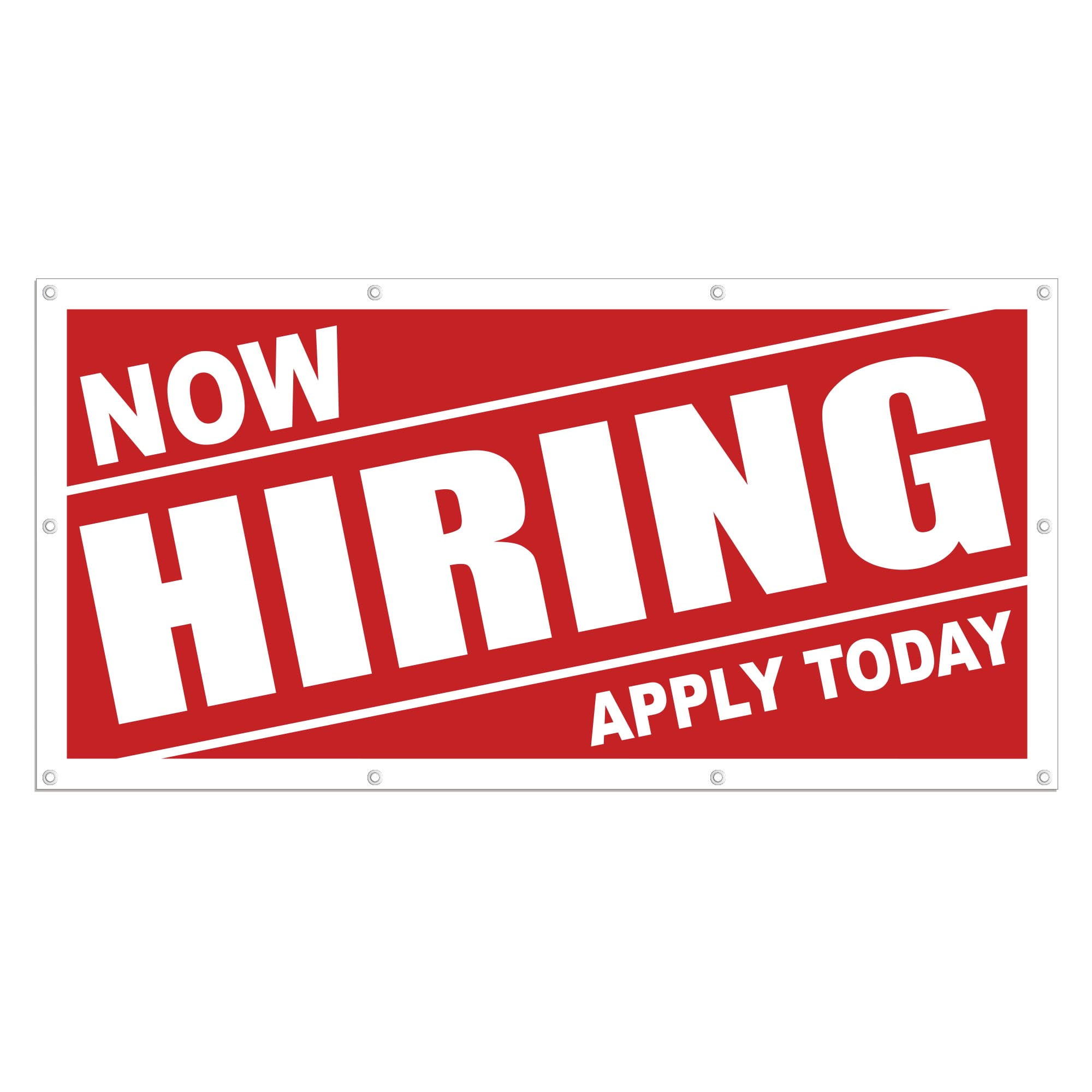 Now Hiring 13 oz Heavy Duty Vinyl Banner Indoor/Outdoor Help Wanted ...