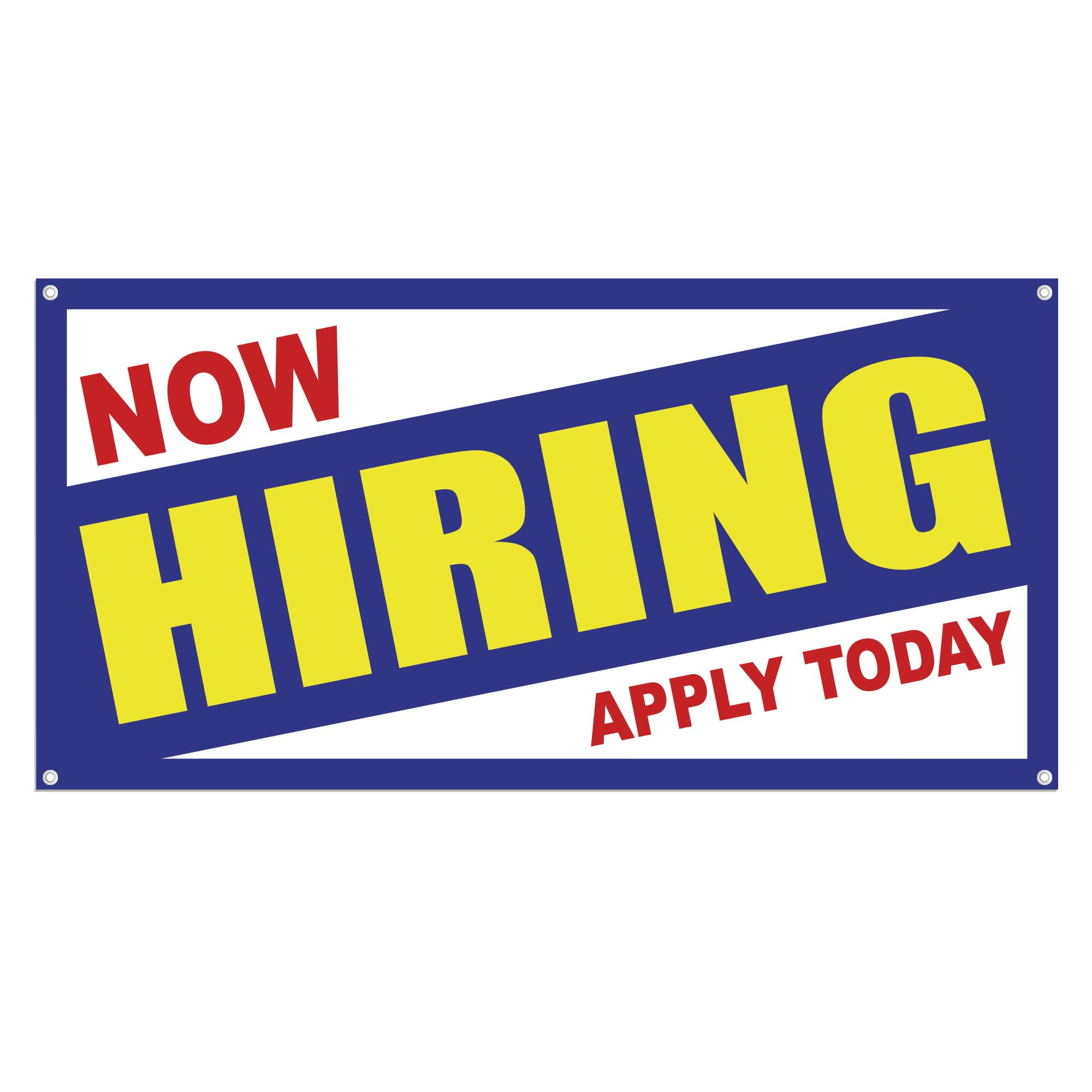 Now Hiring 13 oz Heavy Duty Vinyl Banner Indoor/Outdoor Help Wanted ...
