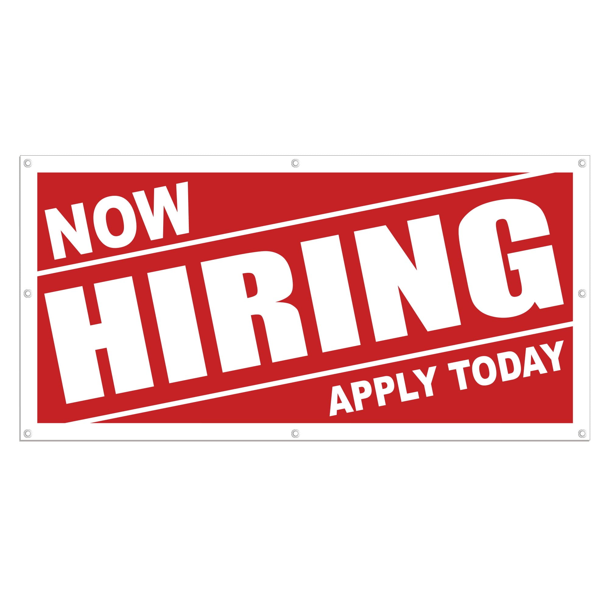 Now Hiring 13 oz Heavy Duty Vinyl Banner Indoor/Outdoor Help Wanted ...