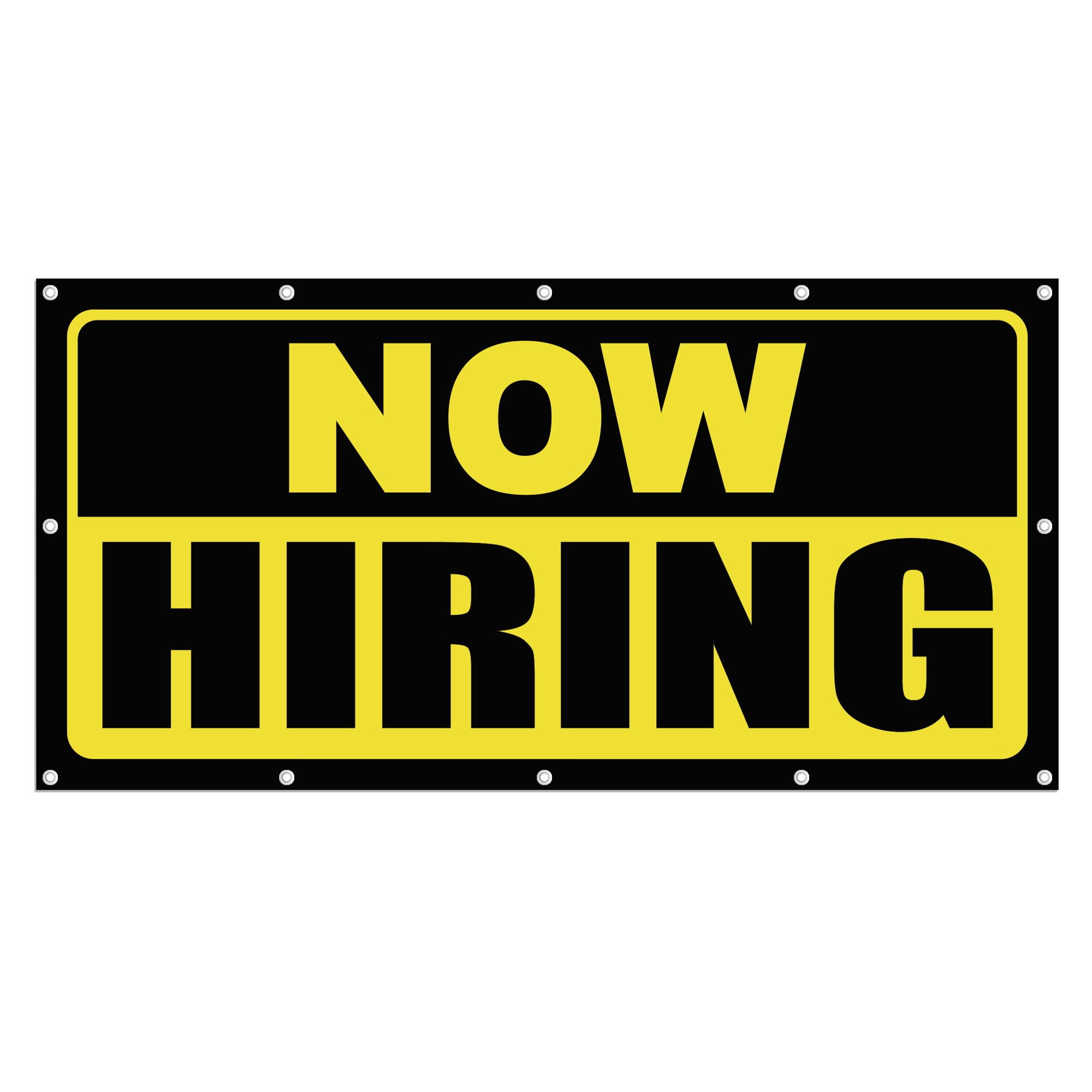 Now Hiring 13 oz Heavy Duty Vinyl Banner Outdoor/Indoor Help Wanted ...