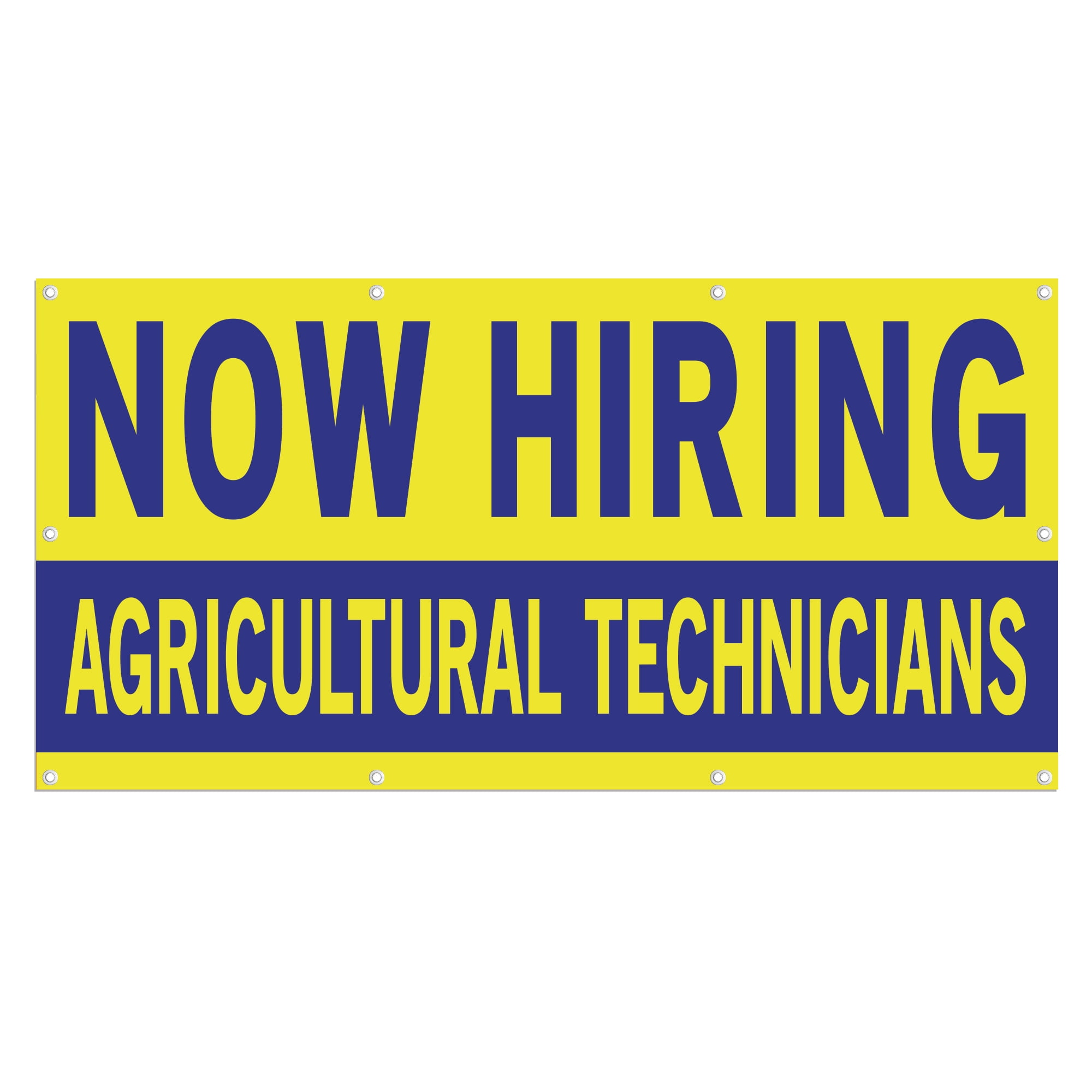 Now Hiring Agricultural Technicians 13 oz Heavy Duty Vinyl Banner Jobs ...