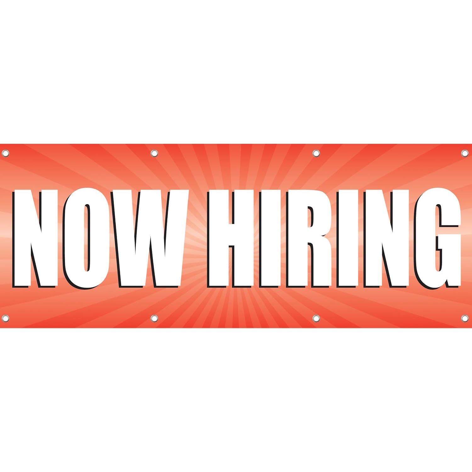 Now Hiring Banner Sign Indoor Outdoor Heavy-Duty 13 oz Vinyl Banners ...