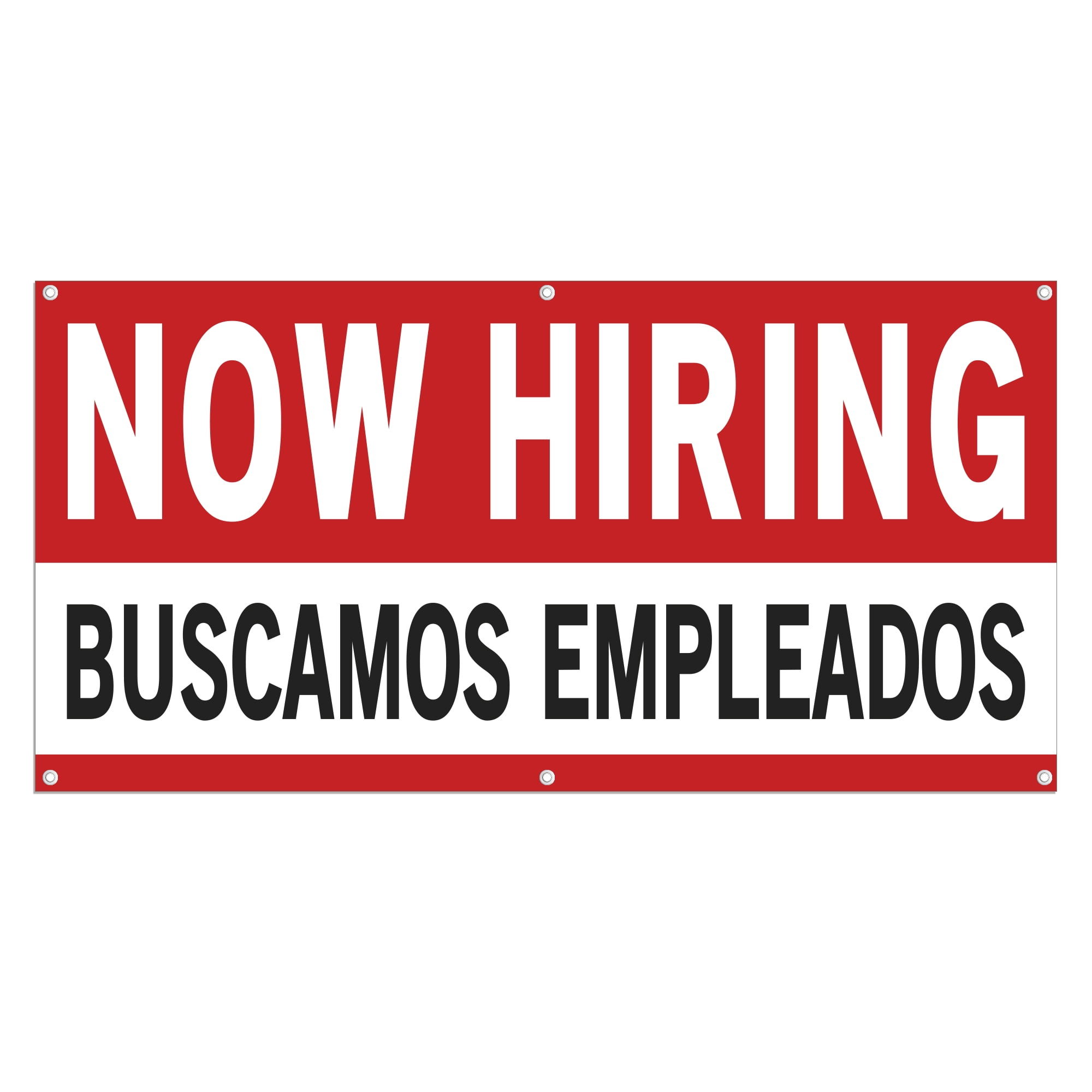 Now Hiring Buscamos Empleados 13 oz Heavy Duty Vinyl Banner - Trabajos ...