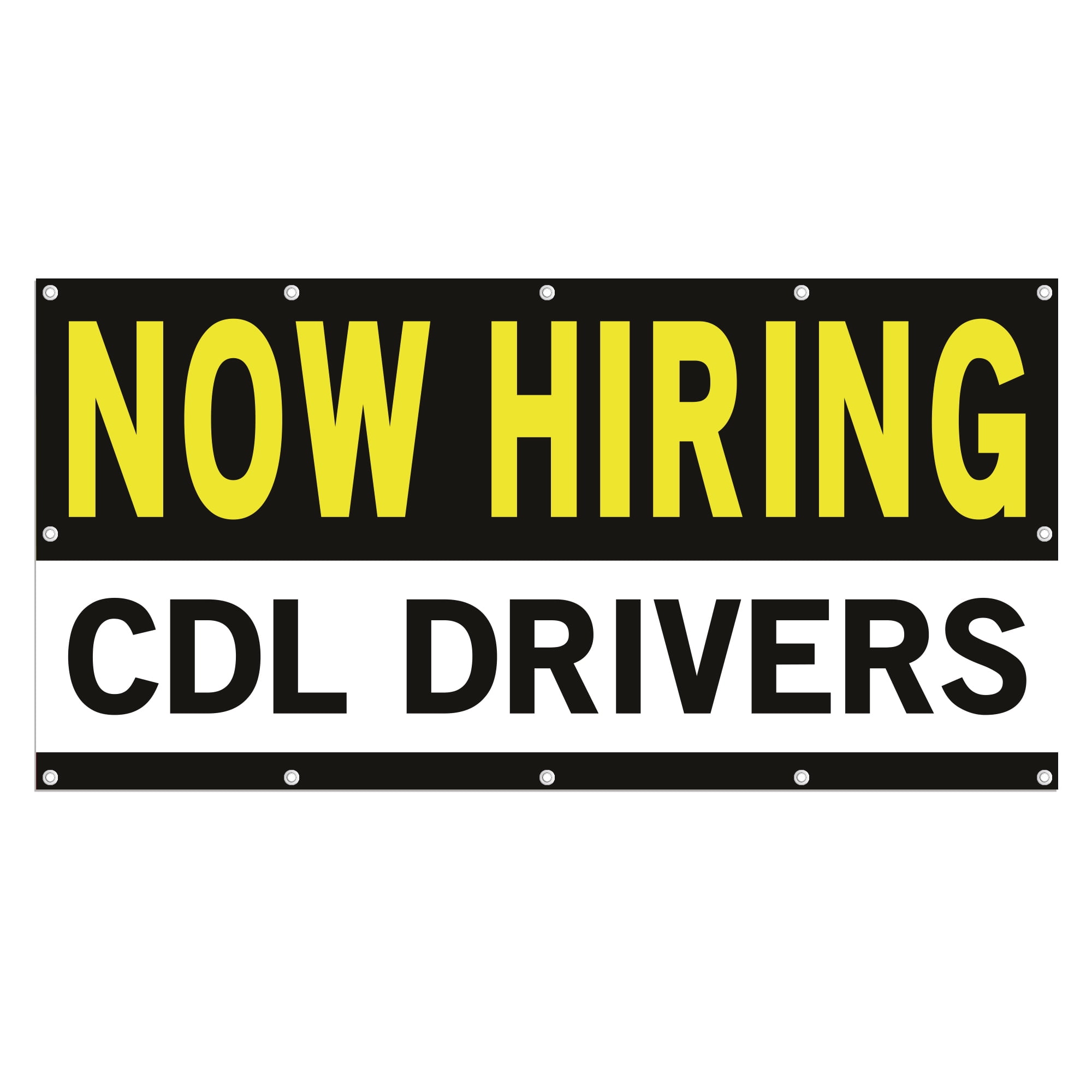 Now Hiring CDL Drivers 13 oz Heavy Duty Vinyl Banner Commercial Driver Jobs Available Help ...