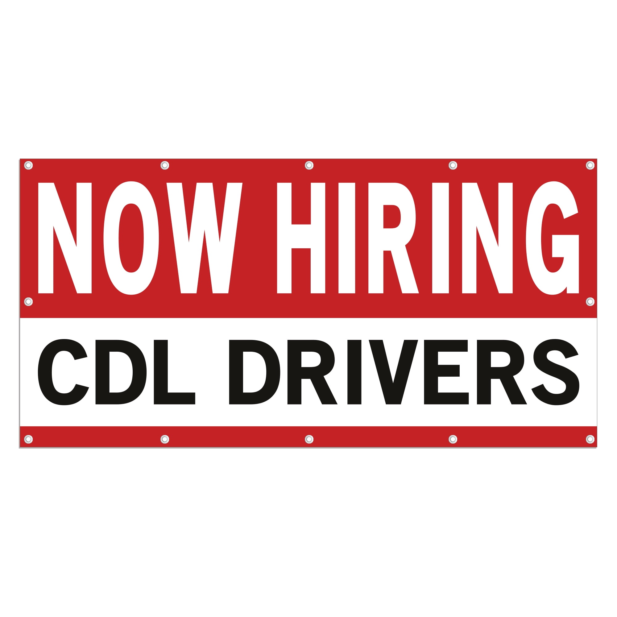 Now Hiring CDL Drivers 13 oz Heavy Duty Vinyl Banner Commercial Driver ...