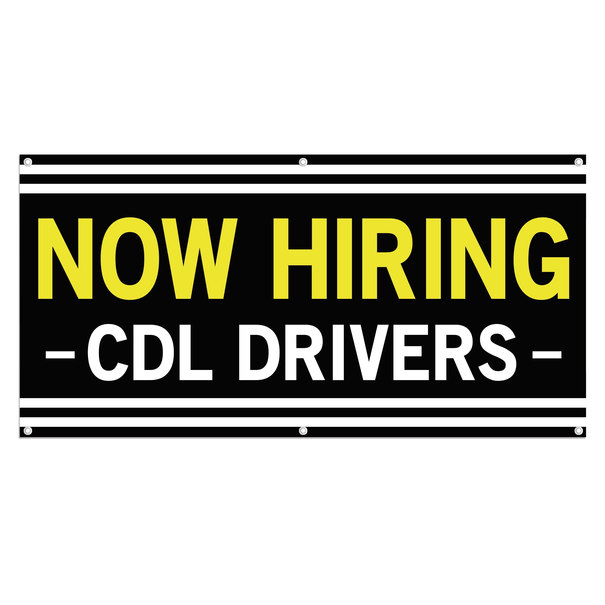 Now Hiring CDL Drivers 13 oz Heavy Duty Vinyl Banner Indoor/Outdoor ...