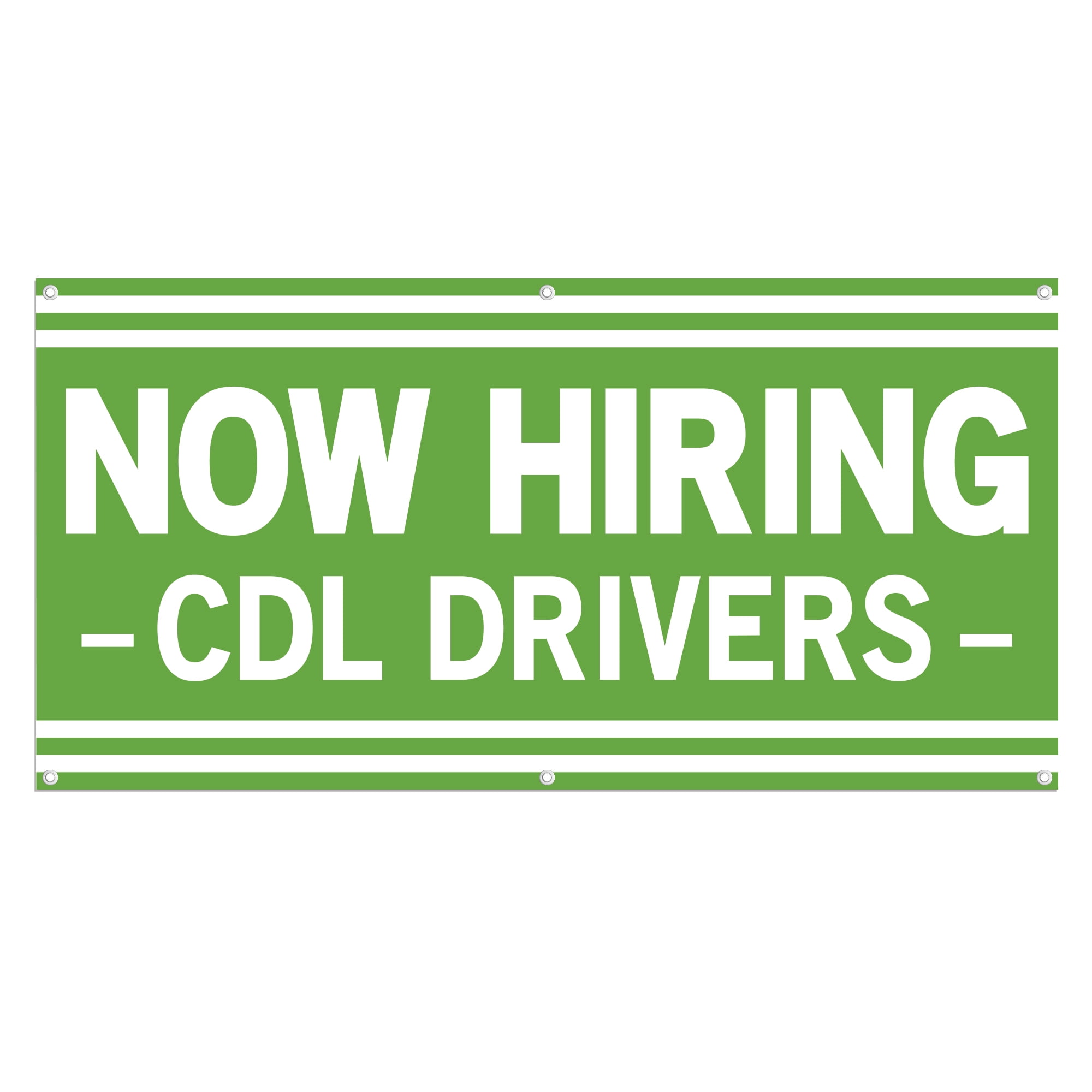 Now Hiring CDL Drivers 13 oz Heavy Duty Vinyl Banner Indoor/Outdoor ...