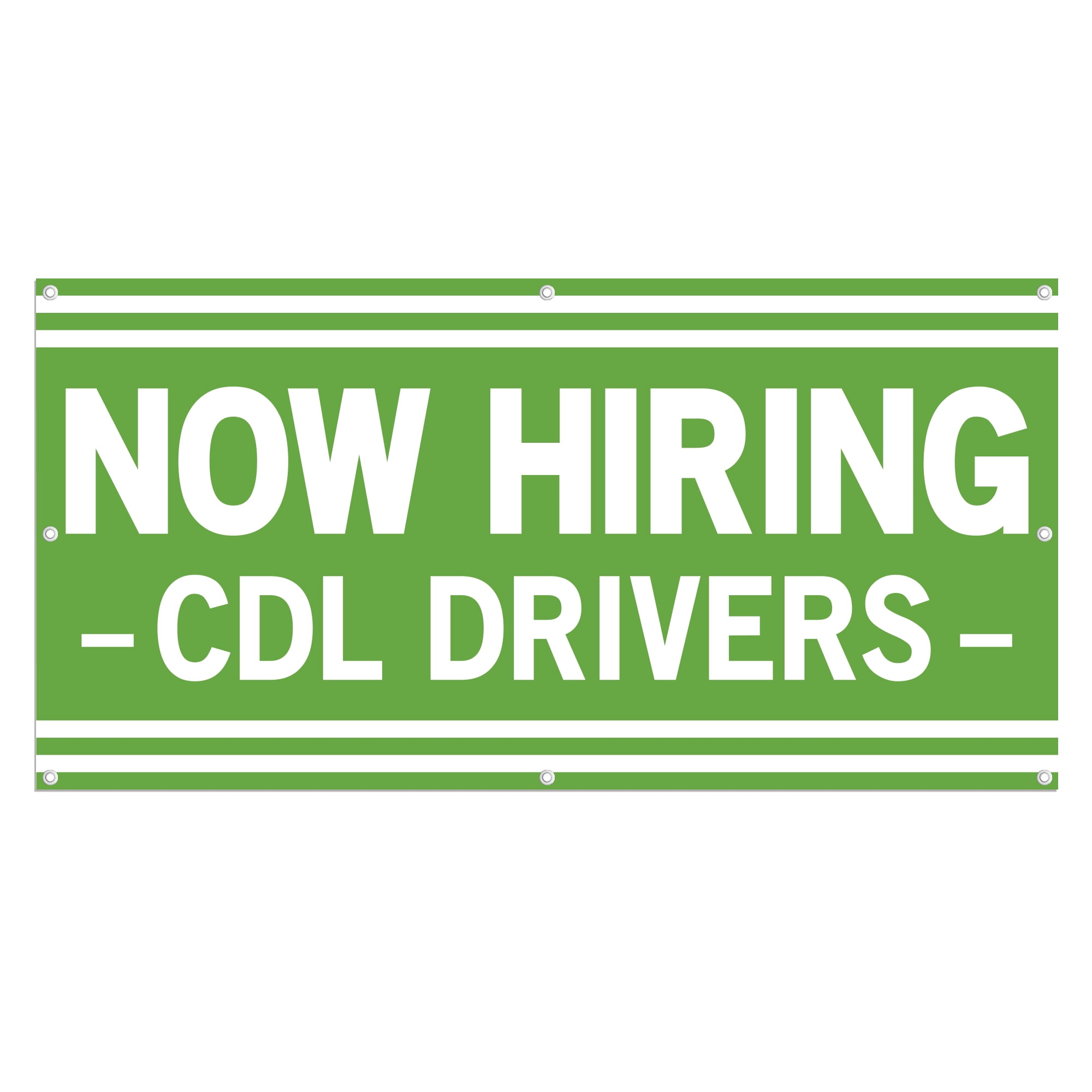 Now Hiring CDL Drivers 13 oz Heavy Duty Vinyl Banner Indoor/Outdoor ...