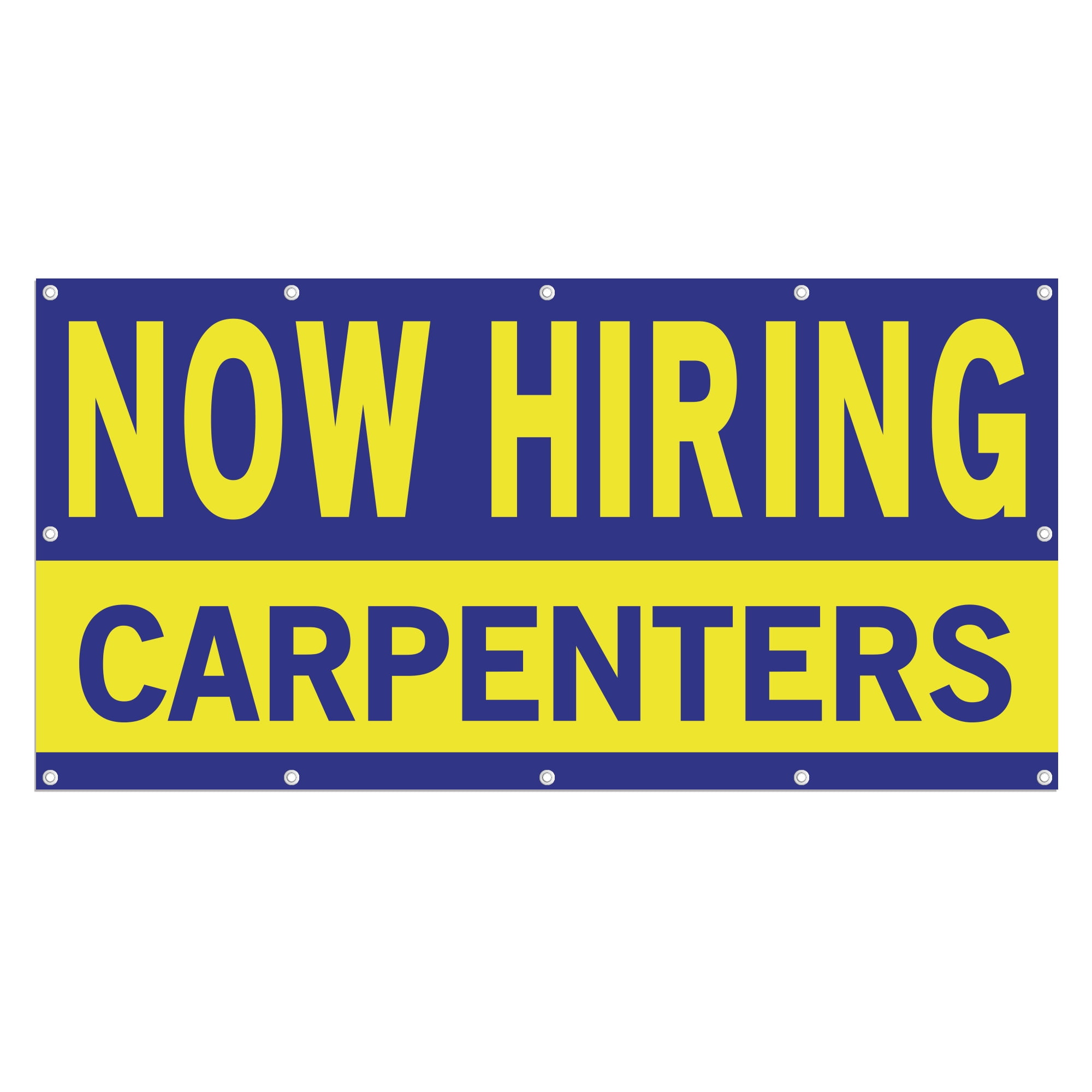 Now Hiring Carpenters 13 oz Heavy Duty Vinyl Banner Carpenter Jobs ...