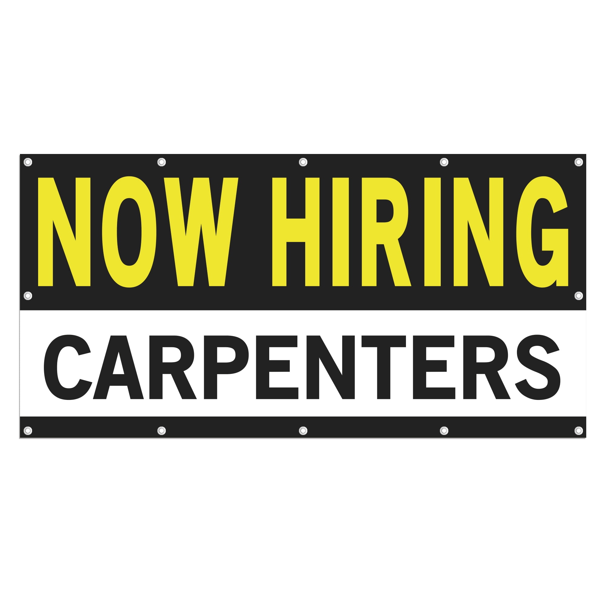 Now Hiring Carpenters 13 oz Heavy Duty Vinyl Banner Carpenter Jobs ...