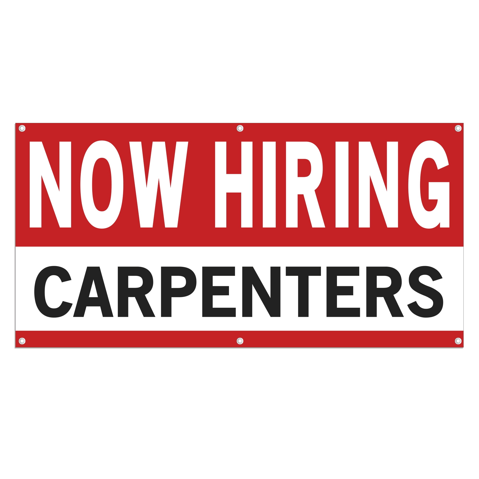 Now Hiring Carpenters 13 oz Heavy Duty Vinyl Banner Carpenter Jobs ...