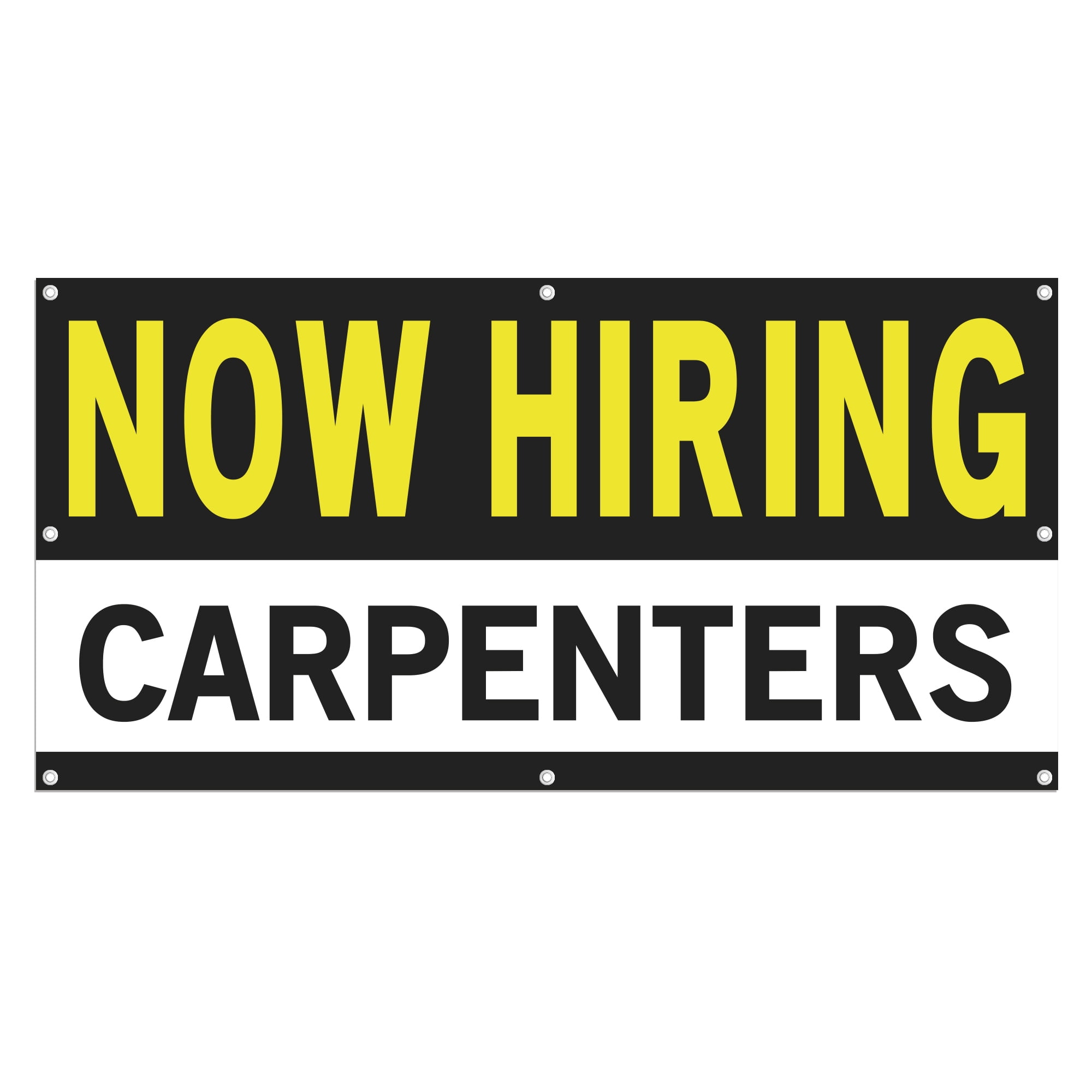 Now Hiring Carpenters 13 oz Heavy Duty Vinyl Banner Carpenter Jobs ...