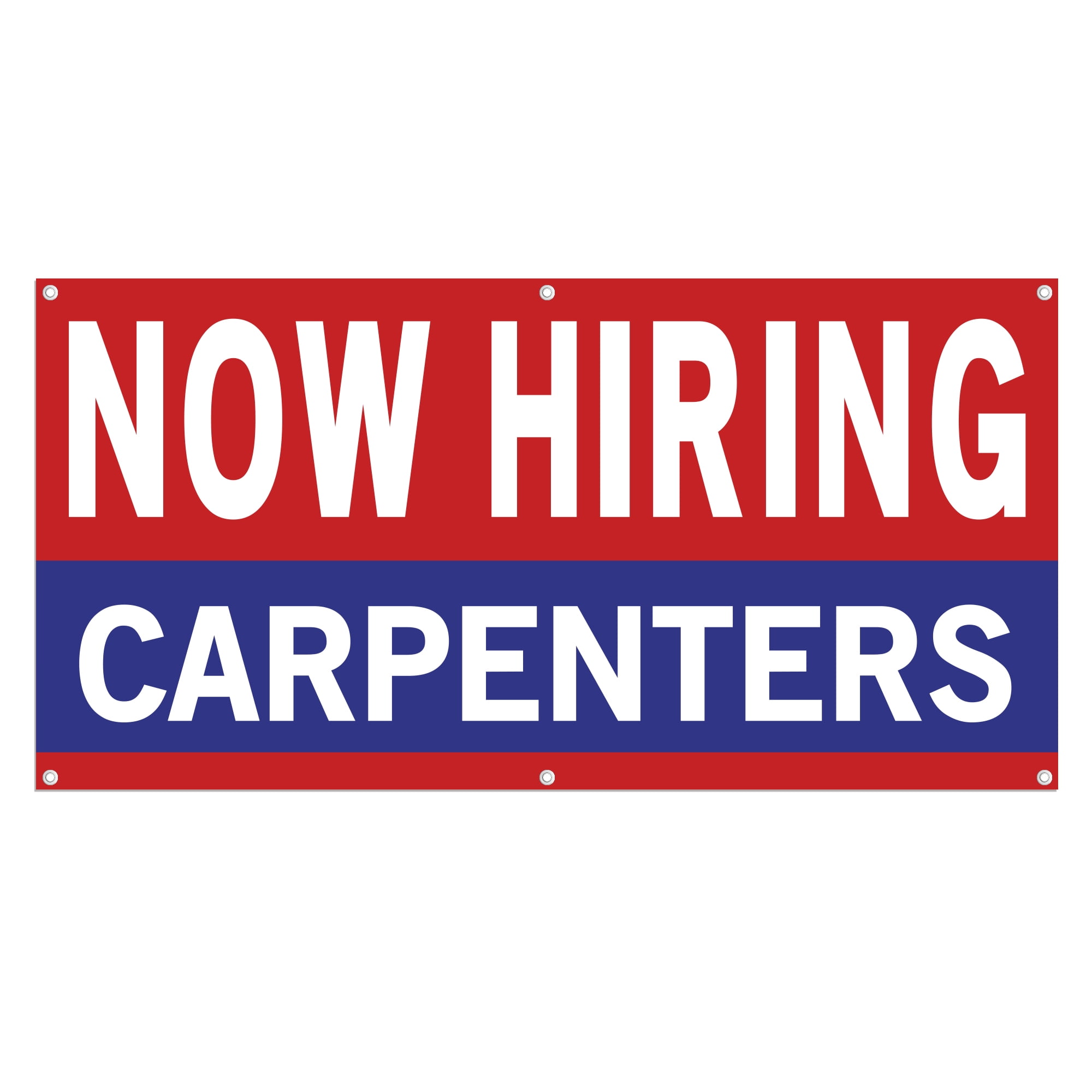 Now Hiring Carpenters 13 oz Heavy Duty Vinyl Banner Carpenter Jobs ...