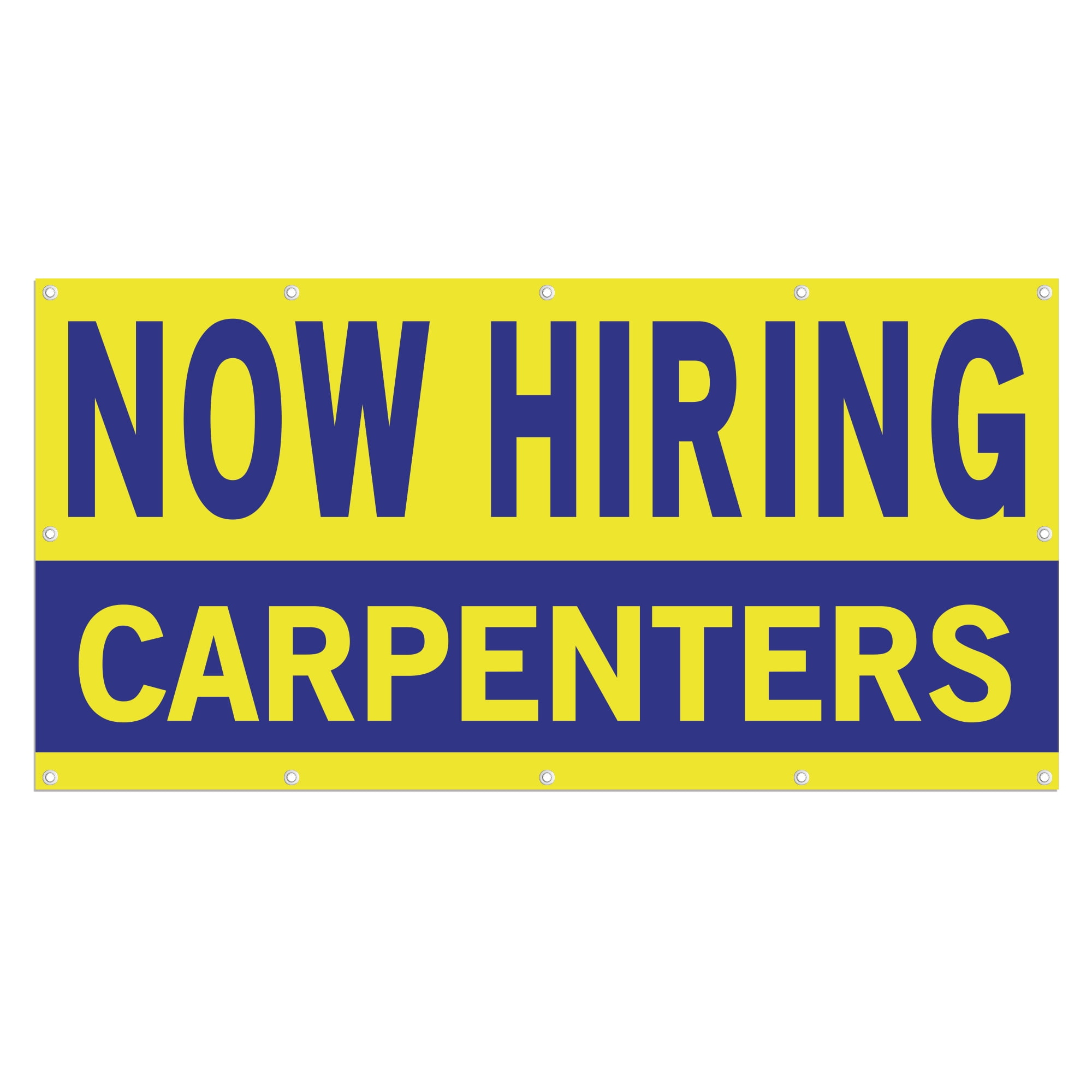 Now Hiring Carpenters 13 oz Heavy Duty Vinyl Banner Carpenter Jobs ...