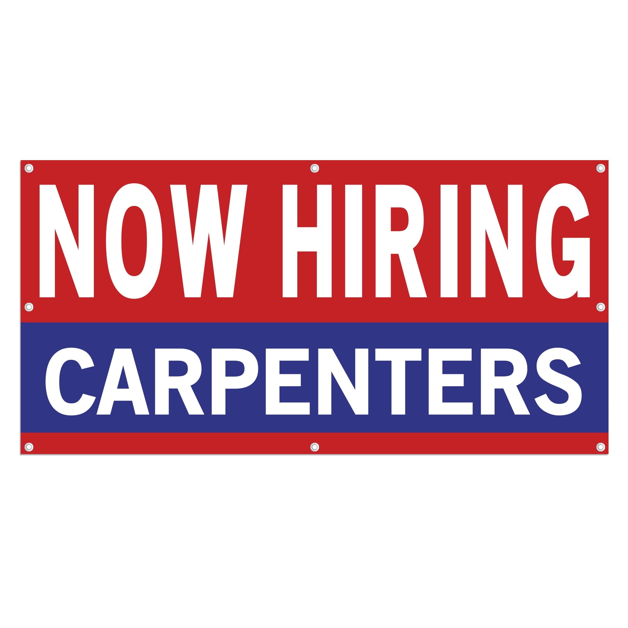 Now Hiring Carpenters 13 oz Heavy Duty Vinyl Banner Carpenter Jobs ...