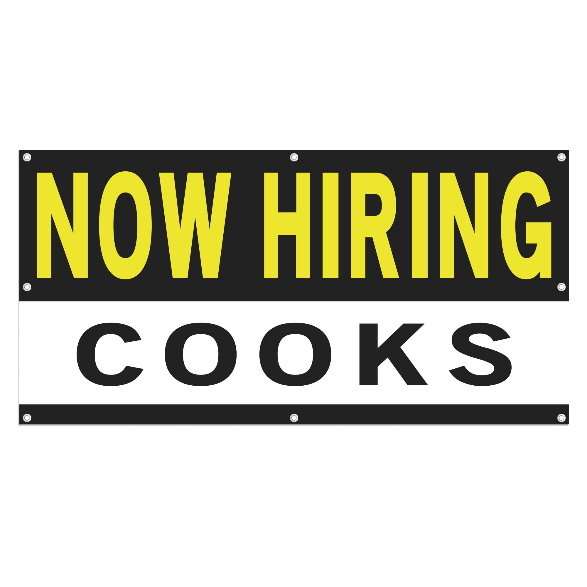 Now Hiring Cooks 13 oz Heavy Duty Vinyl Banner Cook Jobs Available Line ...