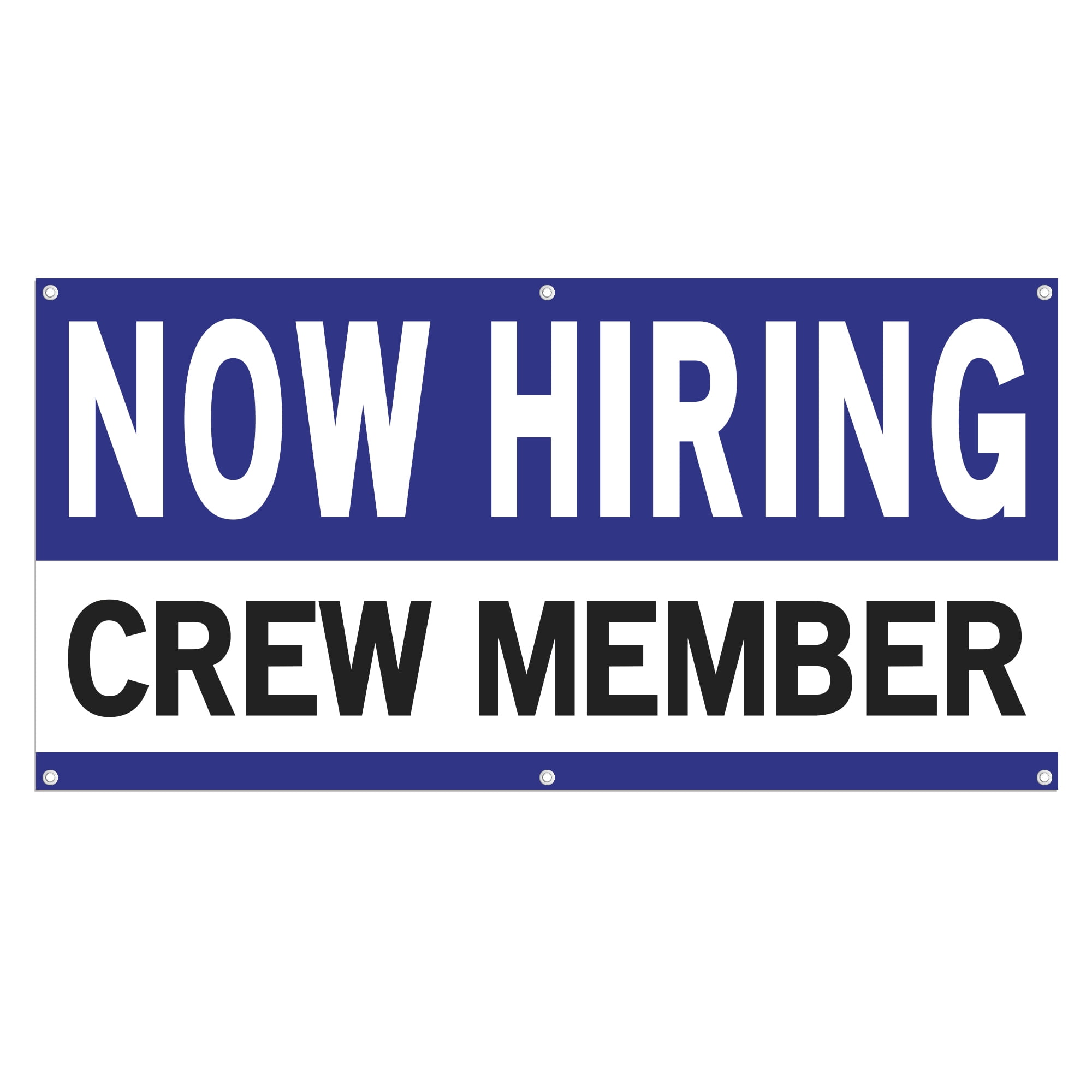 Now Hiring Crew Member 13 oz Heavy Duty Vinyl Banner Crew Member Jobs ...