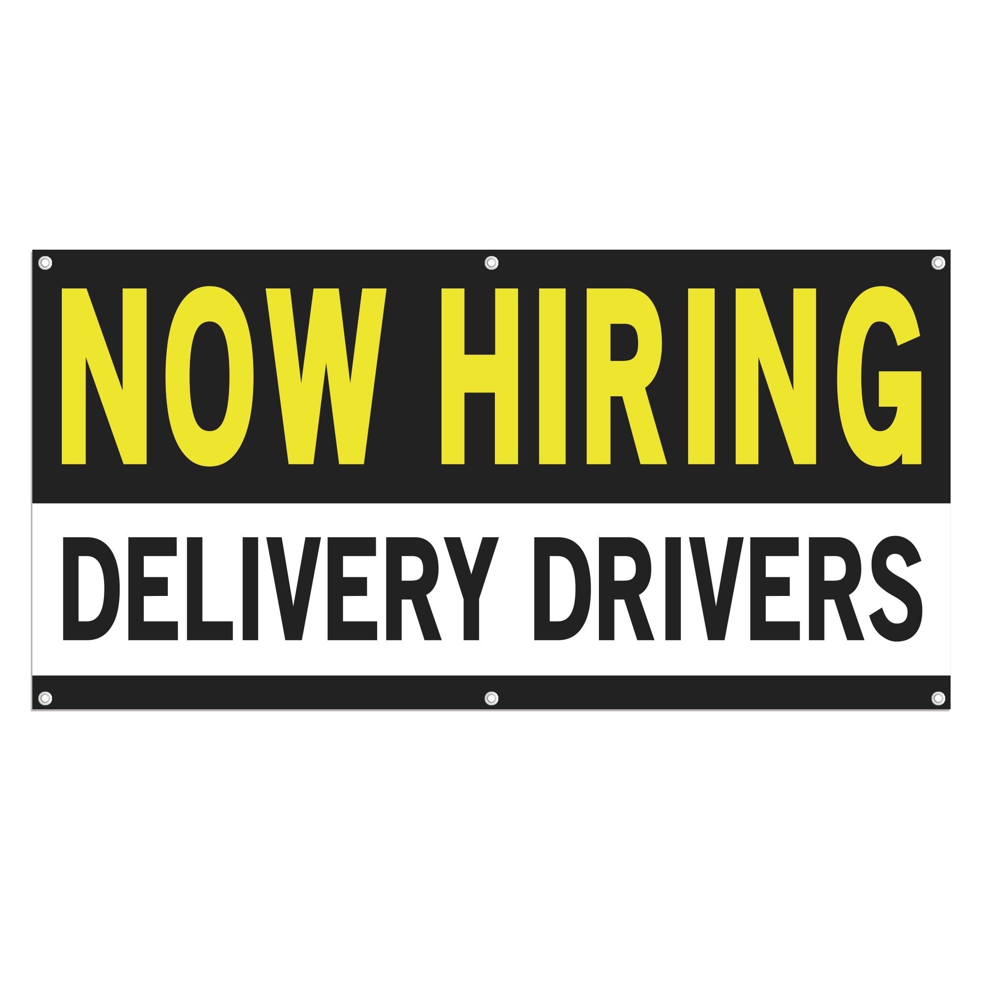 Now Hiring Delivery Drivers 13 oz Heavy Duty Vinyl Banner Delivery ...