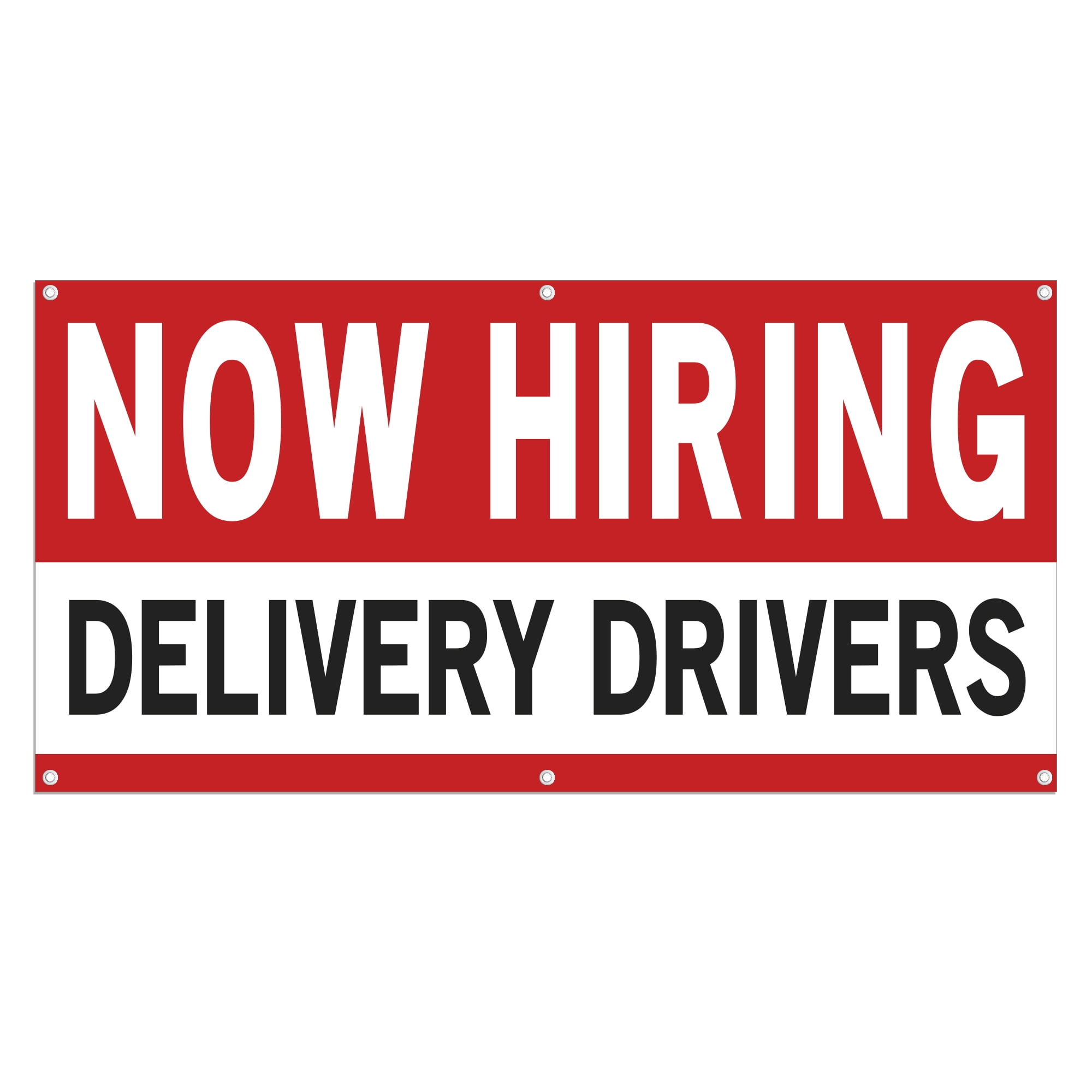 Now Hiring Delivery Drivers 13 oz Heavy Duty Vinyl Banner Delivery ...