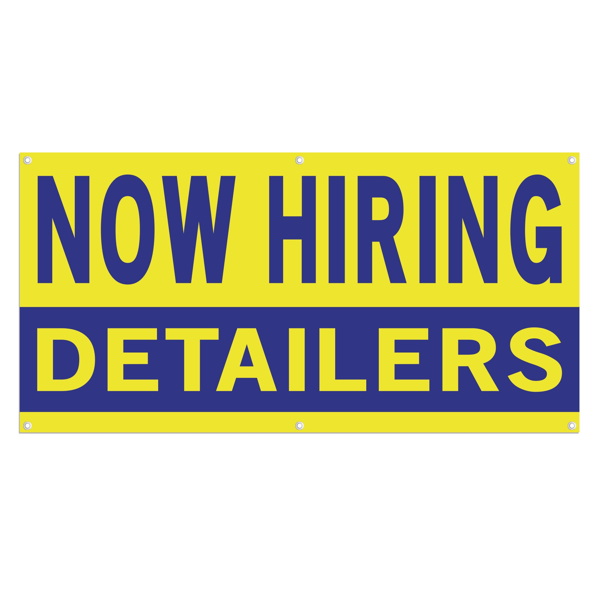 Now Hiring Detailers 13 oz Heavy Duty Vinyl Banner Jobs Available Auto ...